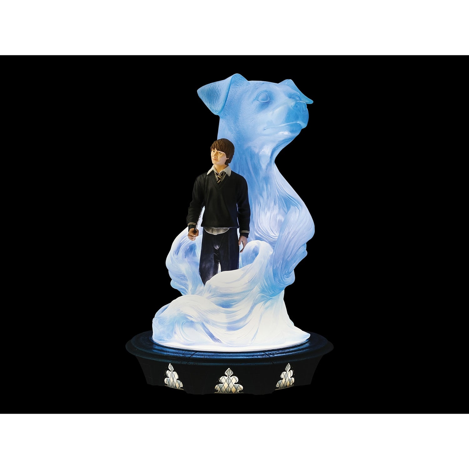 Enesco Harry Potter Ron & Patronus Light Up Collectible Figurine (29cm ...
