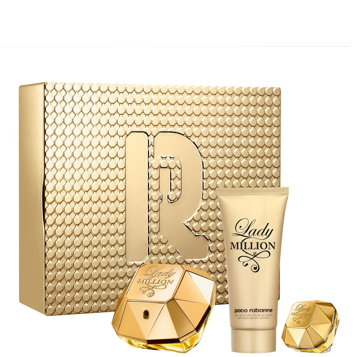 Paco Rabanne Lady Million 80ml Eau de Parfum and 100ml Sensual Body ...