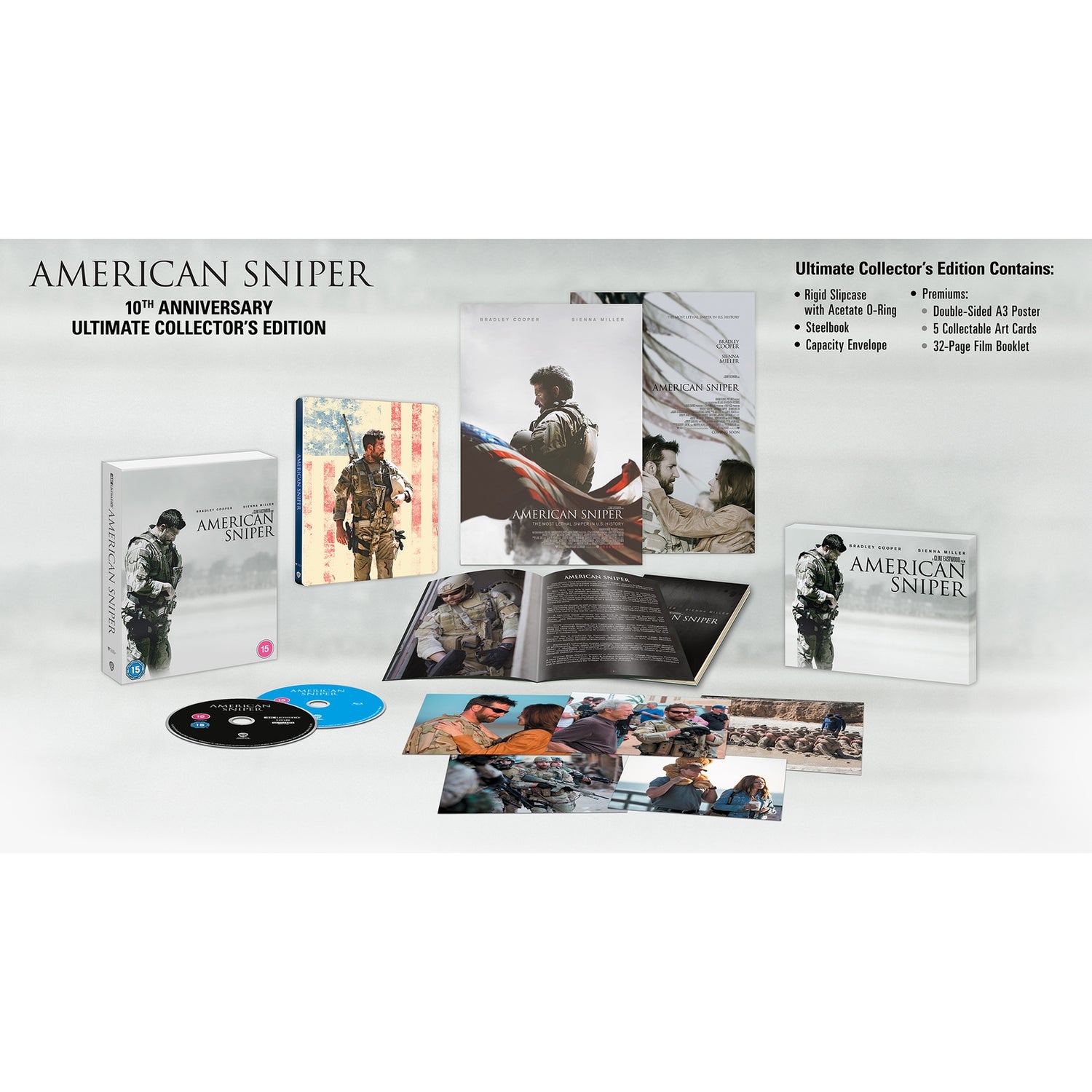 American Sniper 10th Anniversary Ultimate Collector's Edition 4K Ultra HD Steelbook (Includes ...