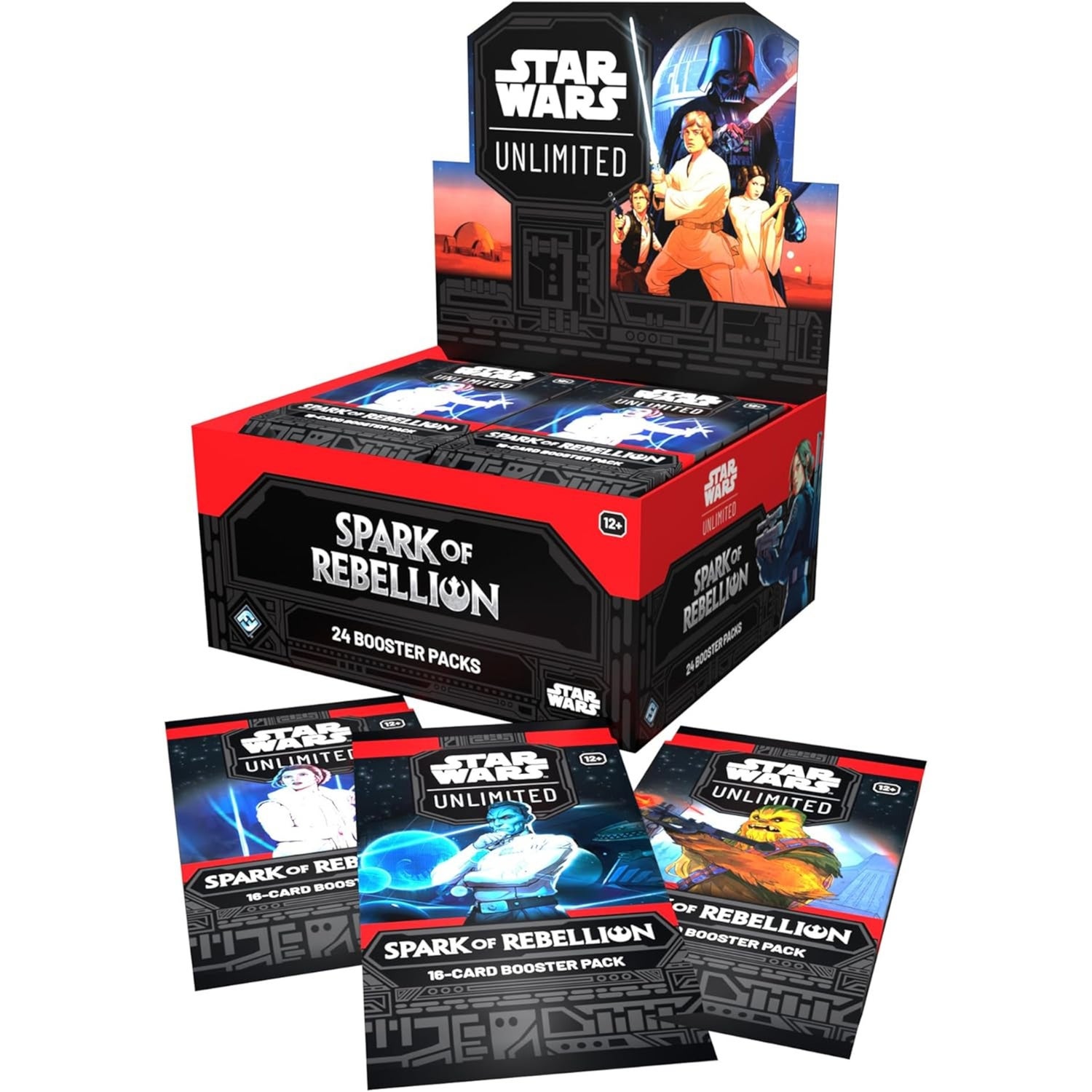 Star Wars: Unlimited Spark of Rebellion Booster Display CDU (24 packs ...