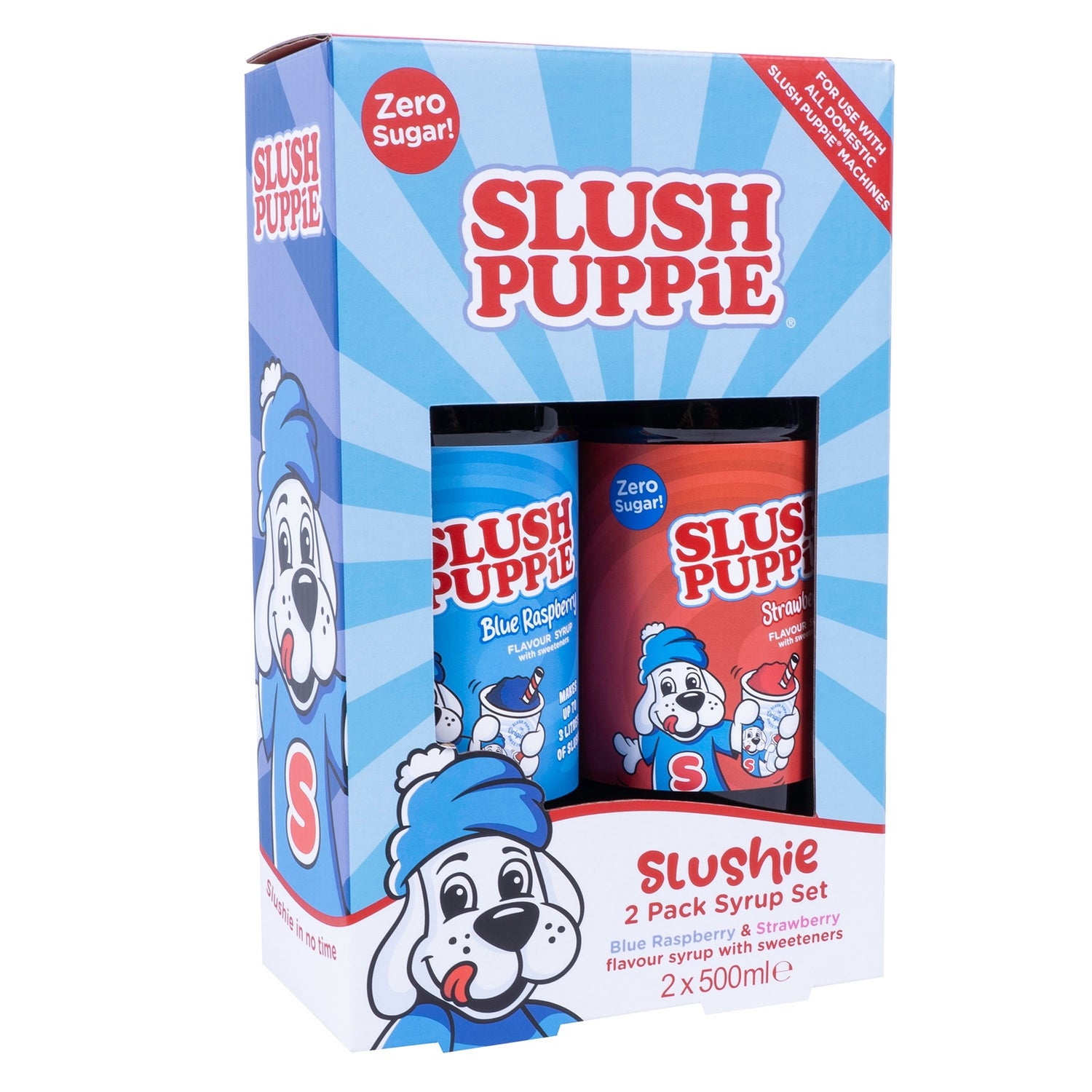 Slush Puppie Zero 2 Pack Syrup Set - Blueberry & Strawberry Gifts ...