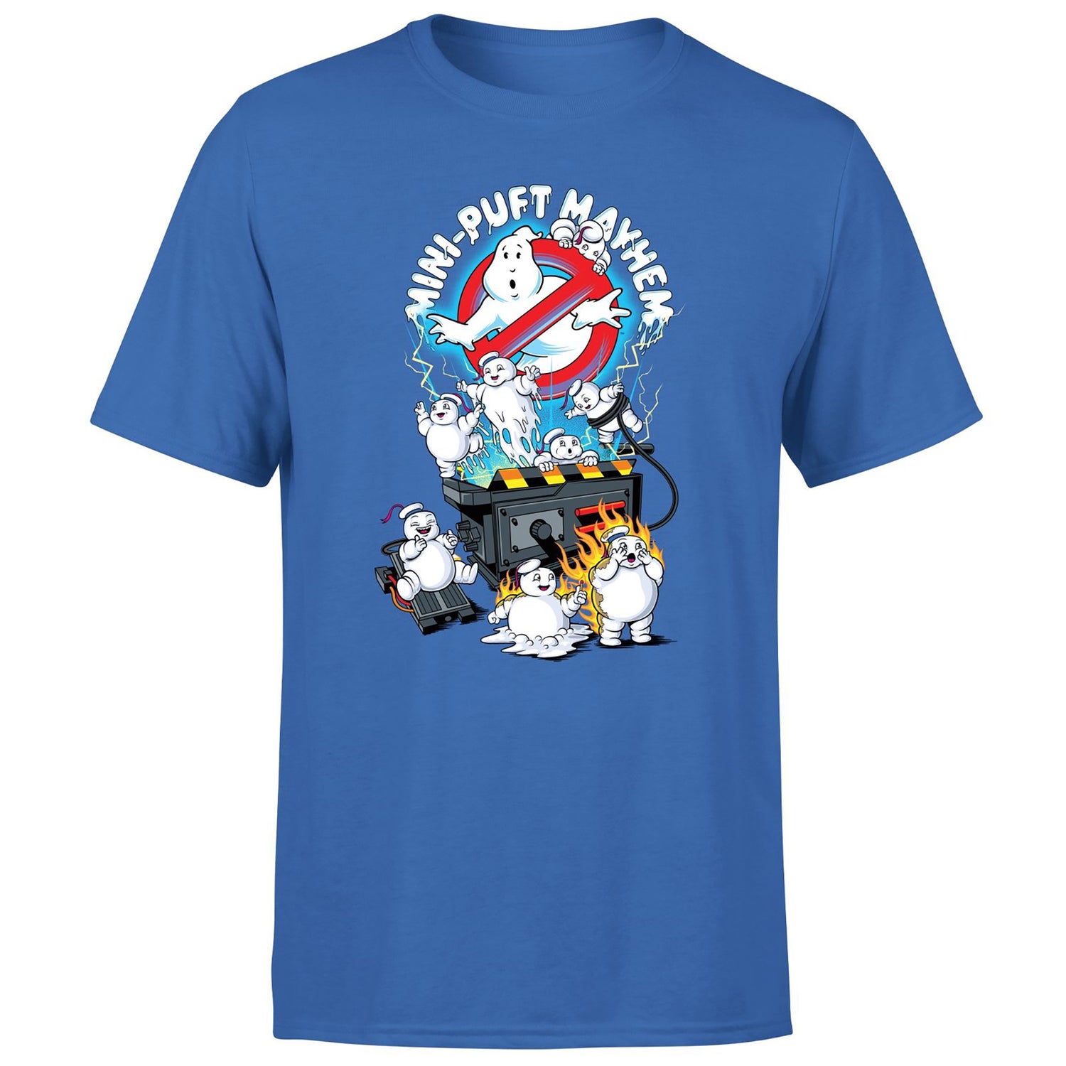 Ghostbusters Mini-Puft Mayhem Men's T-Shirt - Blue Clothing - Zavvi UK