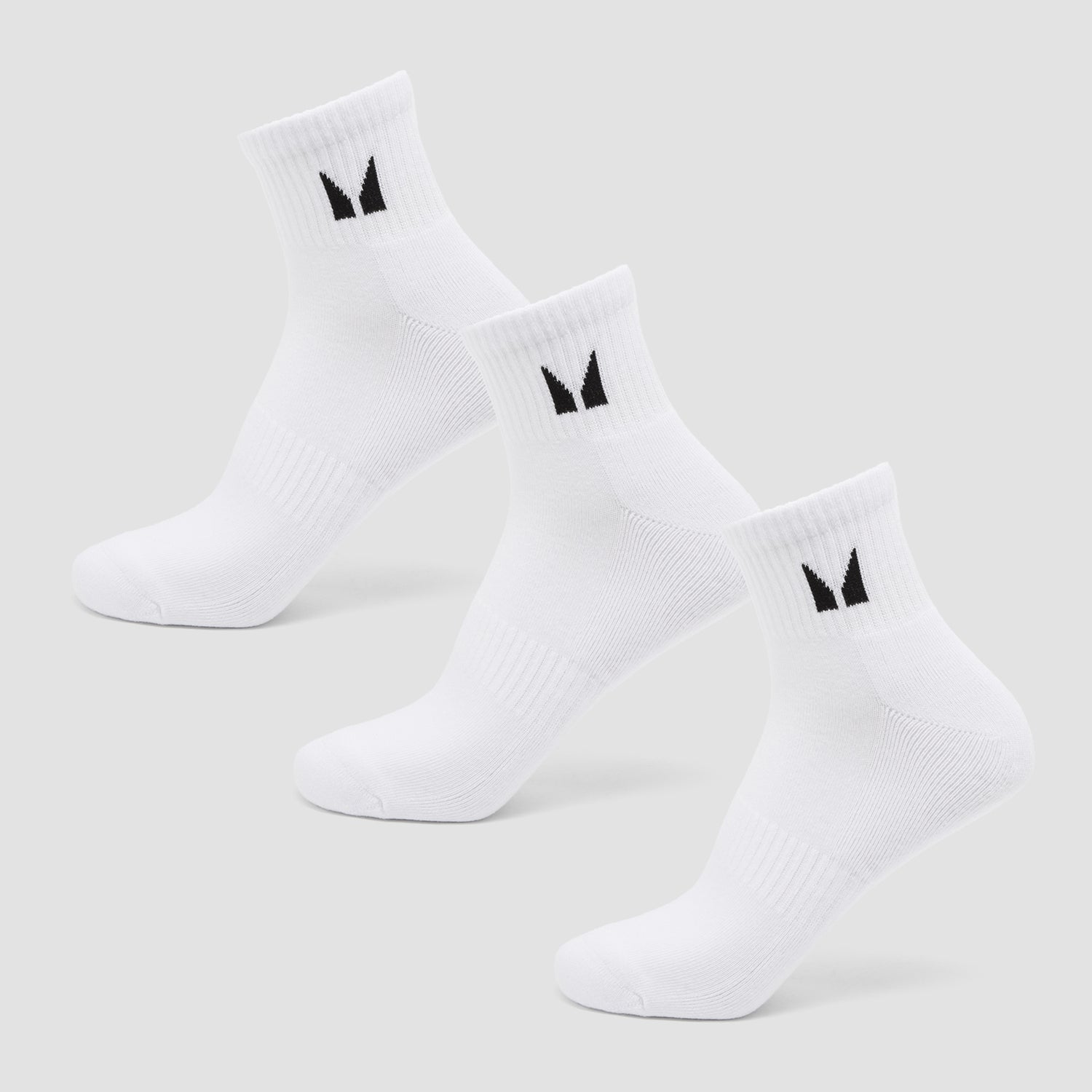 MP Unisex Ankle Socks (3 Pack) - White | MYPROTEIN™