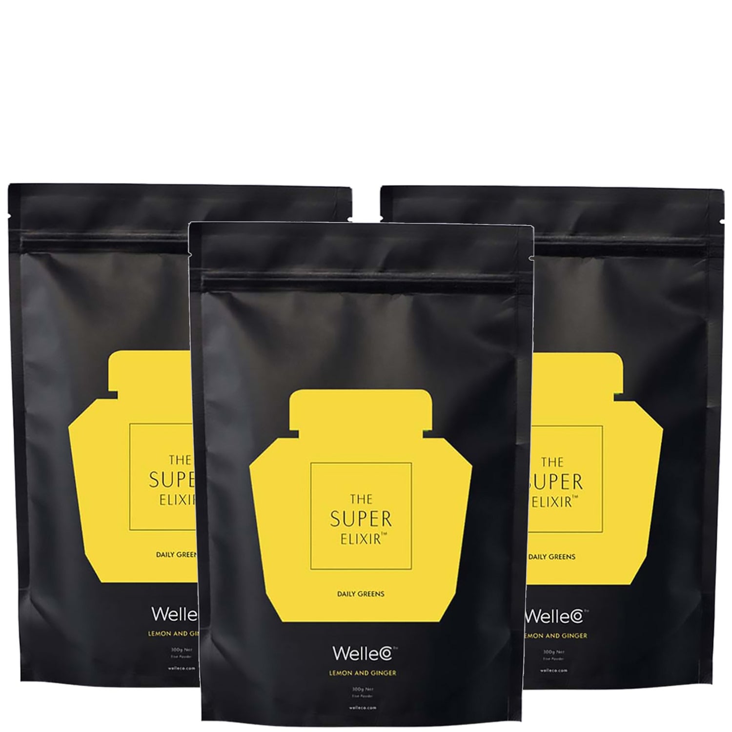 WelleCo The Super Elixir Three Month Pack - Lemon & Ginger ...