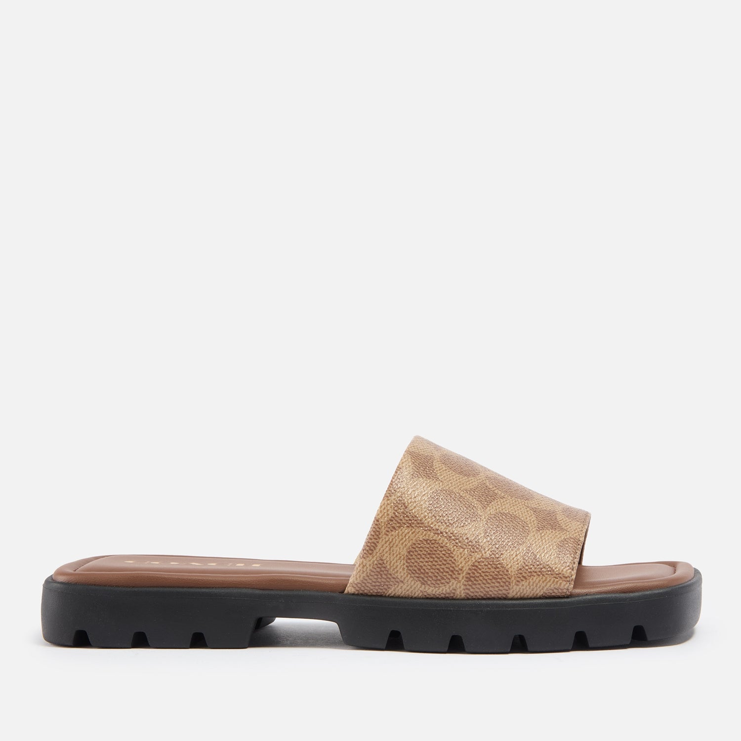 Coach Women's Florence Coated Canvas Sliders | TheHut.com