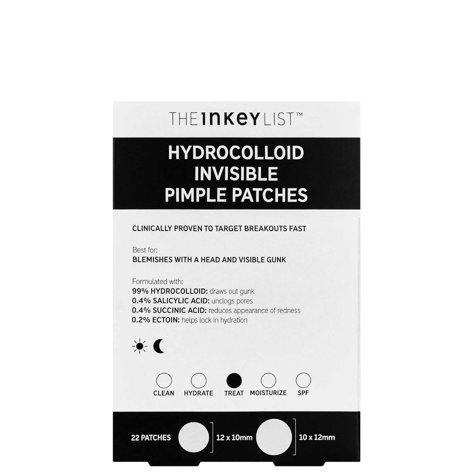 The INKEY List Hydrocolloid Invisible Pimple Patches | LOOKFANTASTIC AU