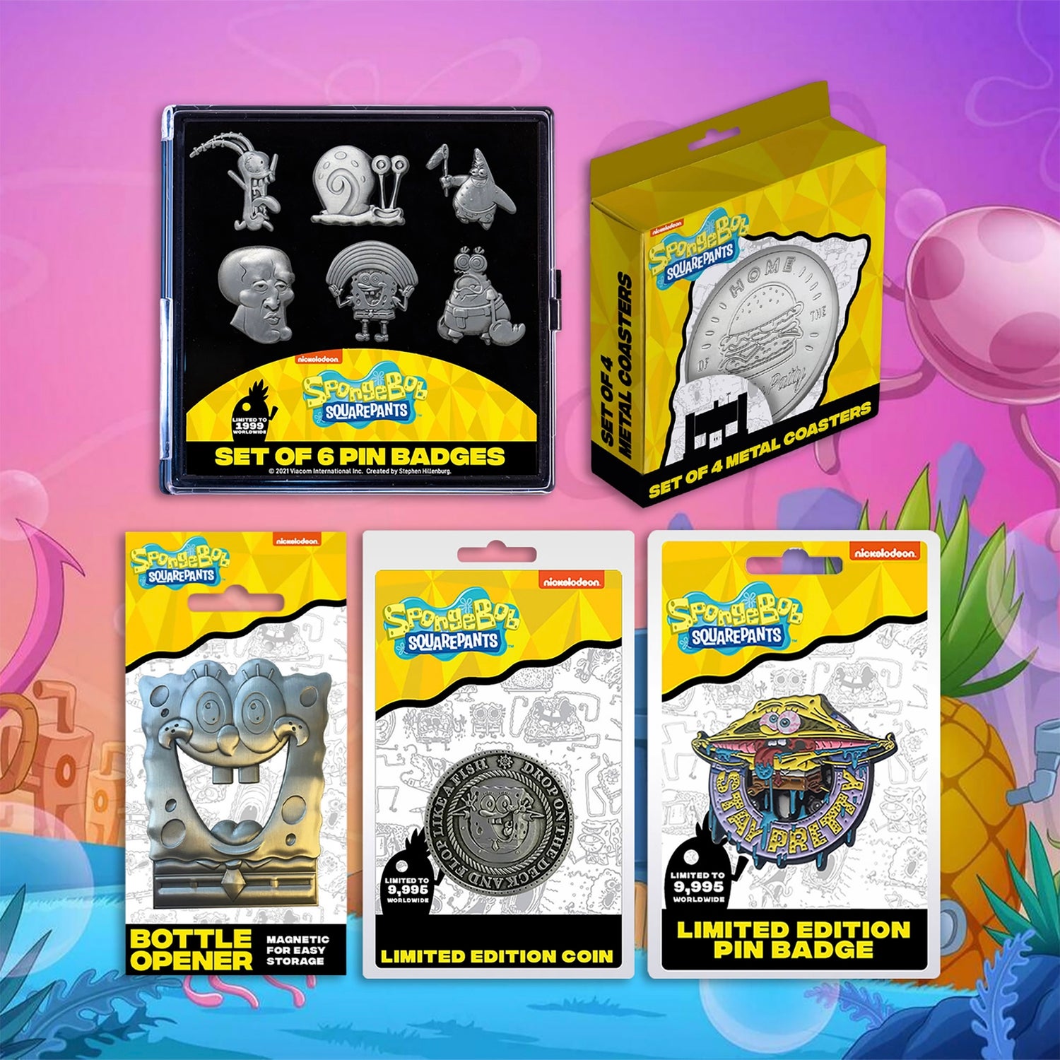 Fanattik Spongebob Collectible Bundle Merchandise - Zavvi UK