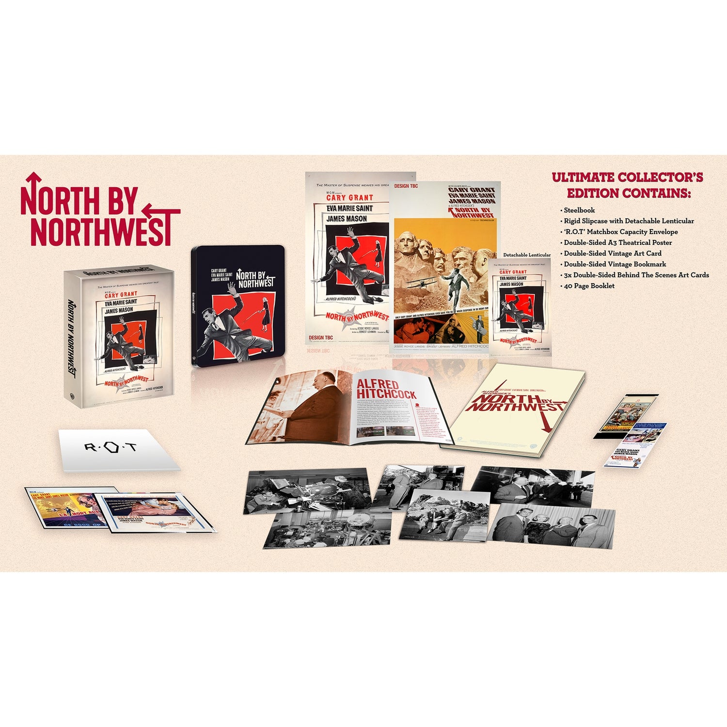 North by Northwest Ultimate Collector's Edition 4K Ultra HD Steelbook 4K - Zavvi UK