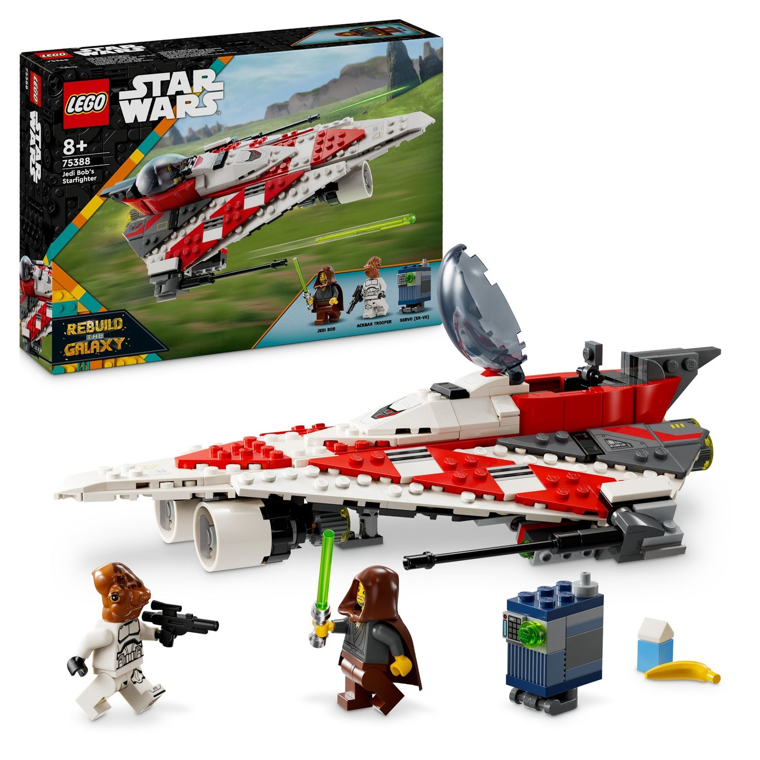 LEGO Star Wars Jedi Bob’s Starfighter Building Toy Set 75388 Toys ...