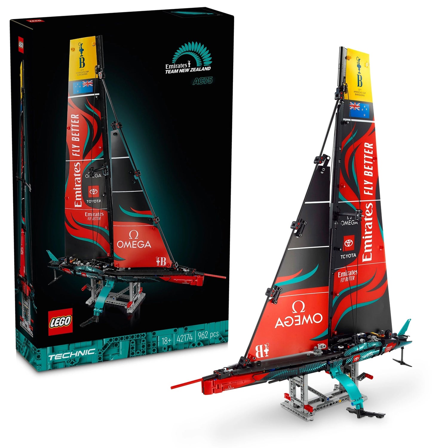 LEGO Technic Emirates Team New Zealand AC75 Yacht Set 42174 Toys ...