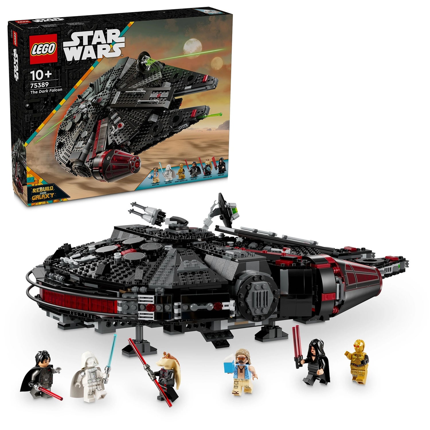 LEGO Star Wars The Dark Falcon Building Toy for Kids 75389 Toys | Zavvi ...