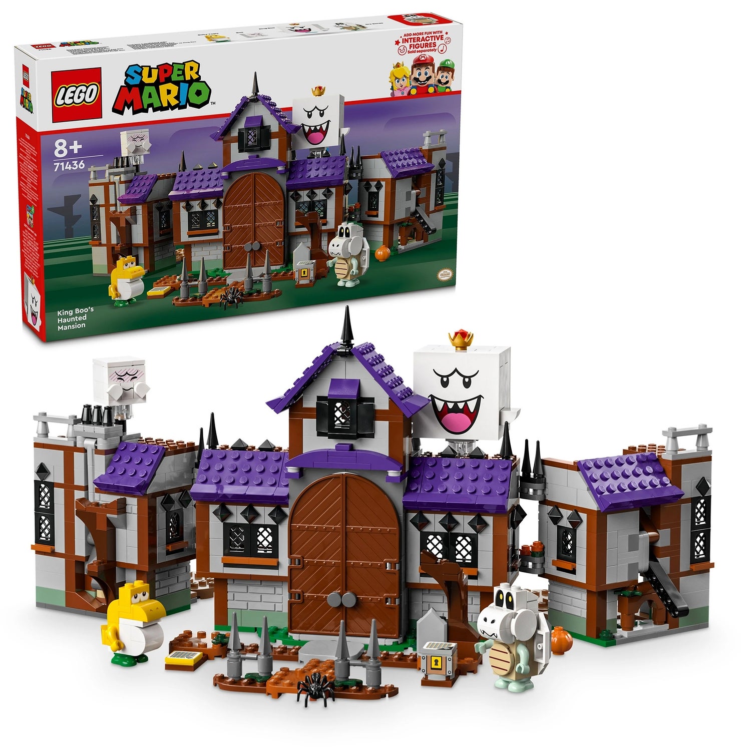 LEGO Super Mario King Boo’s Haunted Mansion Playset 71436 Toys | Zavvi ...