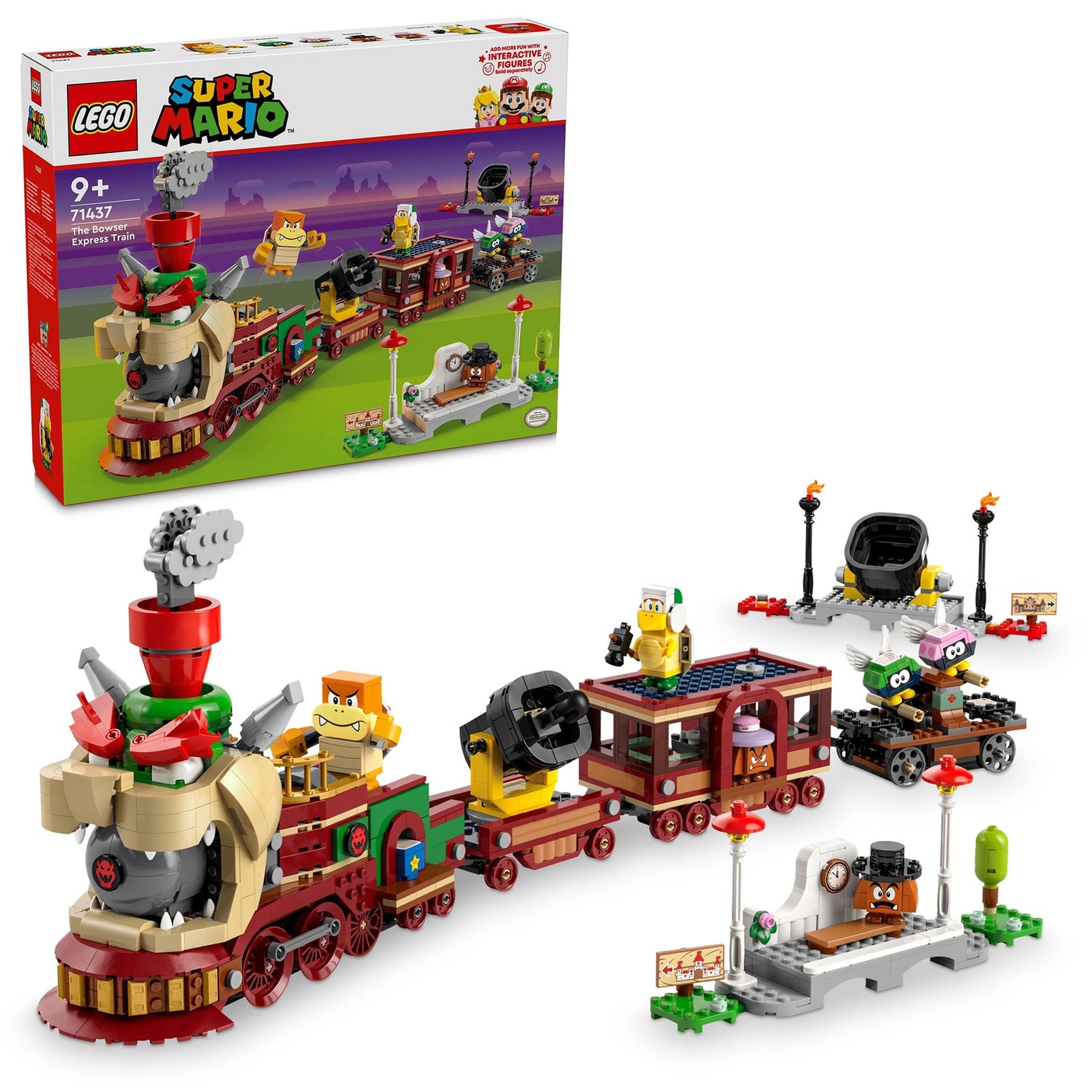 LEGO Super Mario The Bowser Express Train Building Toy 71437 Toys ...