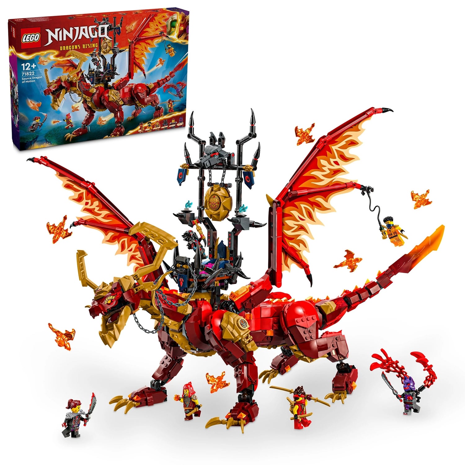 LEGO NINJAGO Source Dragon of Motion Figure, Ninja Toy 71822 Toys ...