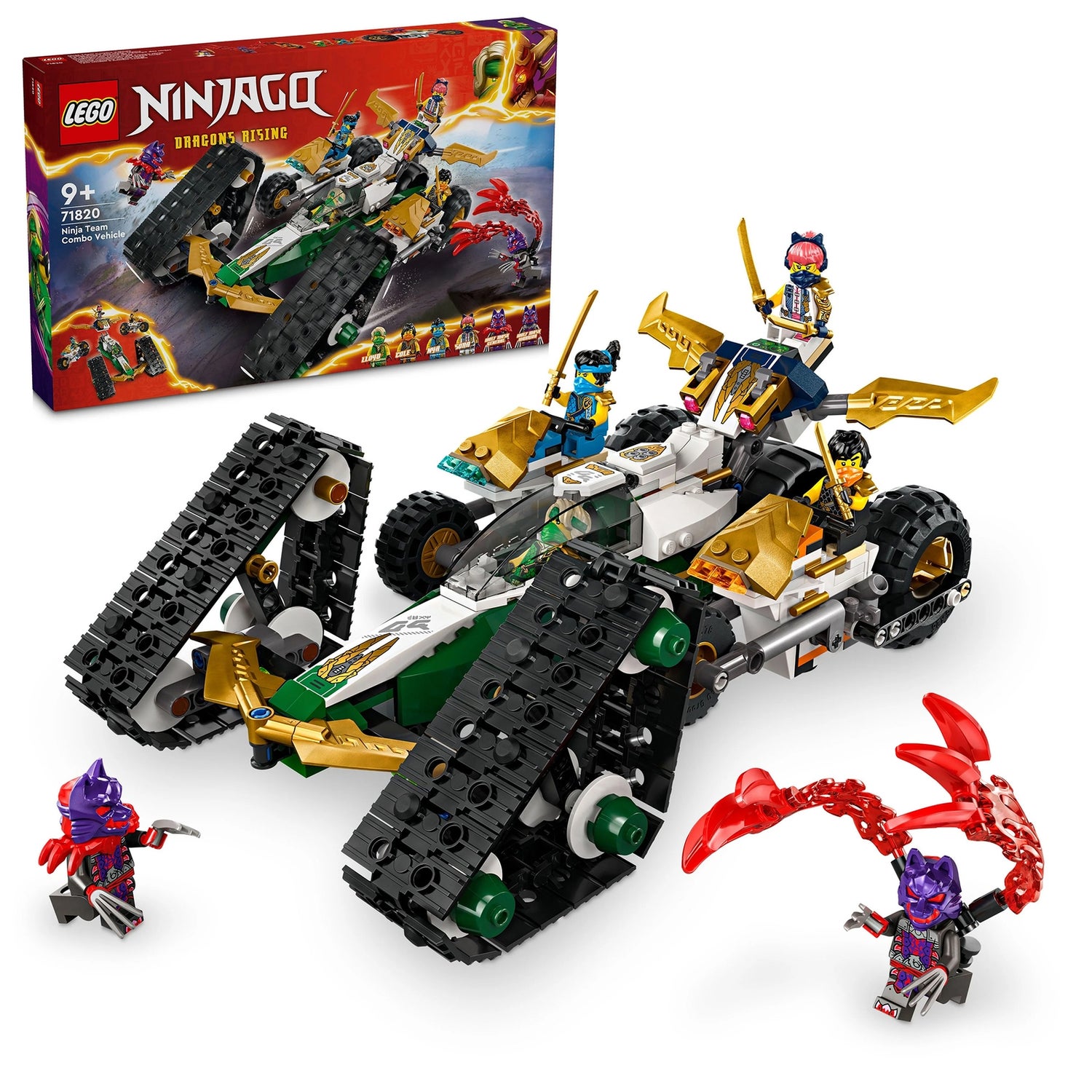 LEGO NINJAGO Ninja Team Combo Vehicle Ninja Toy Set 71820 Toys - Zavvi UK