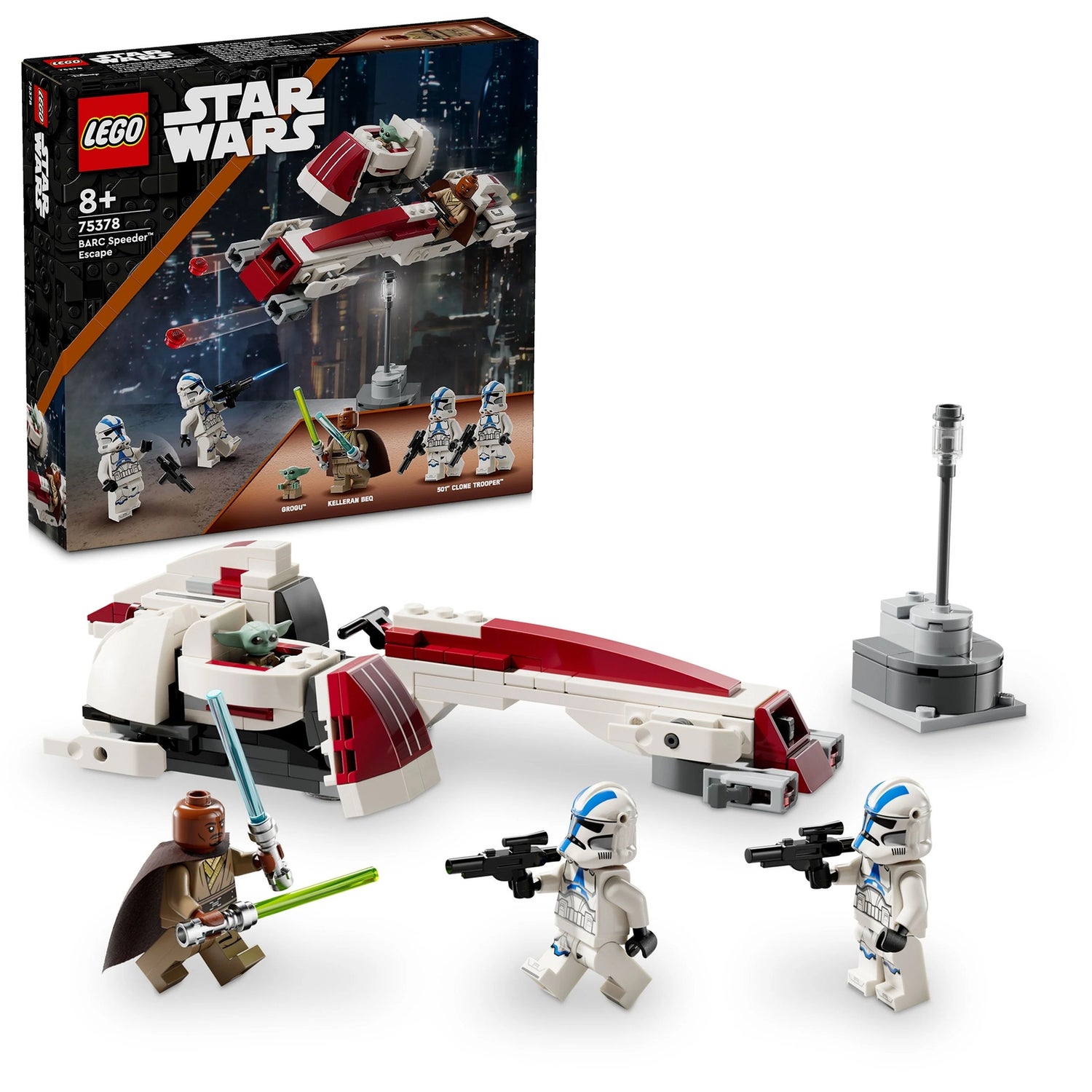 LEGO Star Wars: BARC Speeder Escape Building Toy Set 75378 Toys - Zavvi UK