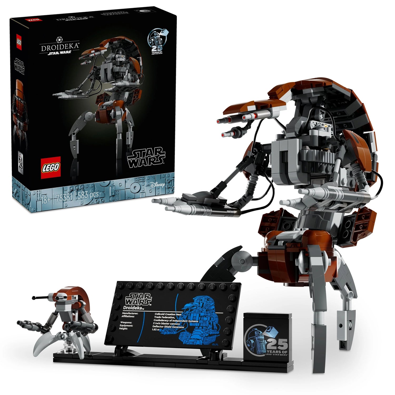 LEGO Star Wars Droideka Model Kit for Adults to Build 75381 Toys - Zavvi US