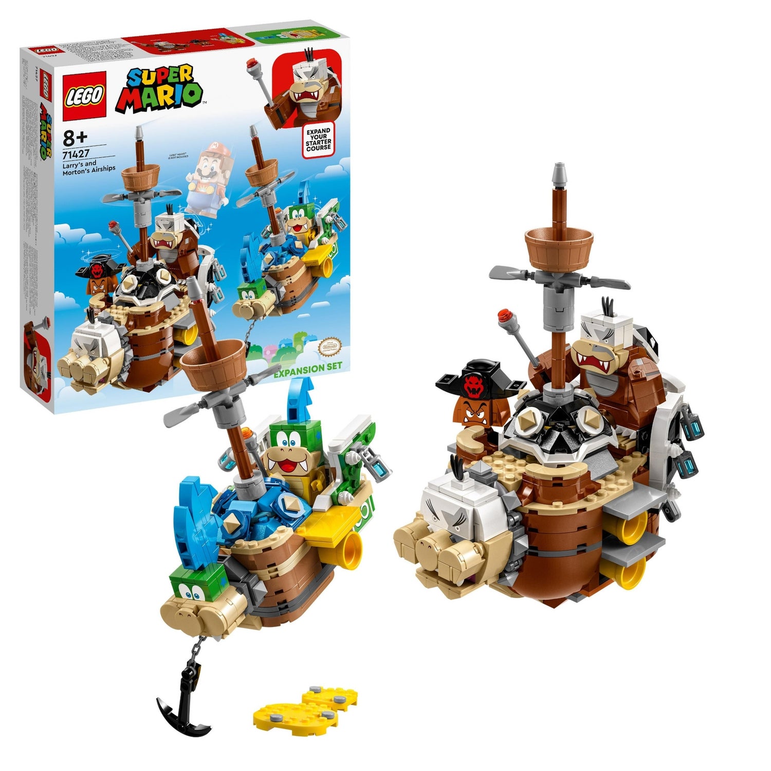 LEGO Super Mario Larry's and Morton’s Airships Expansion Set 71427 Toys ...