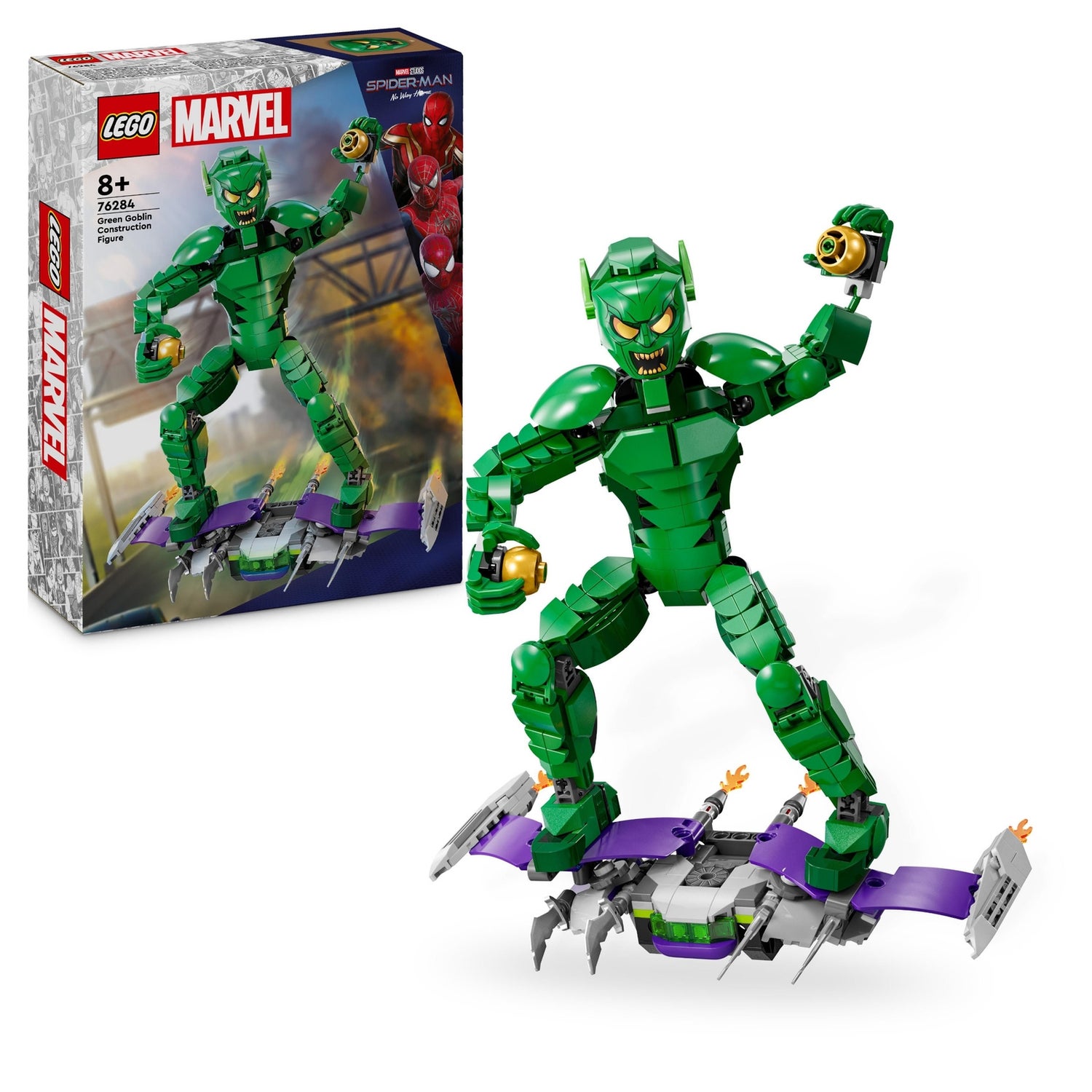 LEGO Marvel Green Goblin Construction Figure Movie Set 76284 Toys ...
