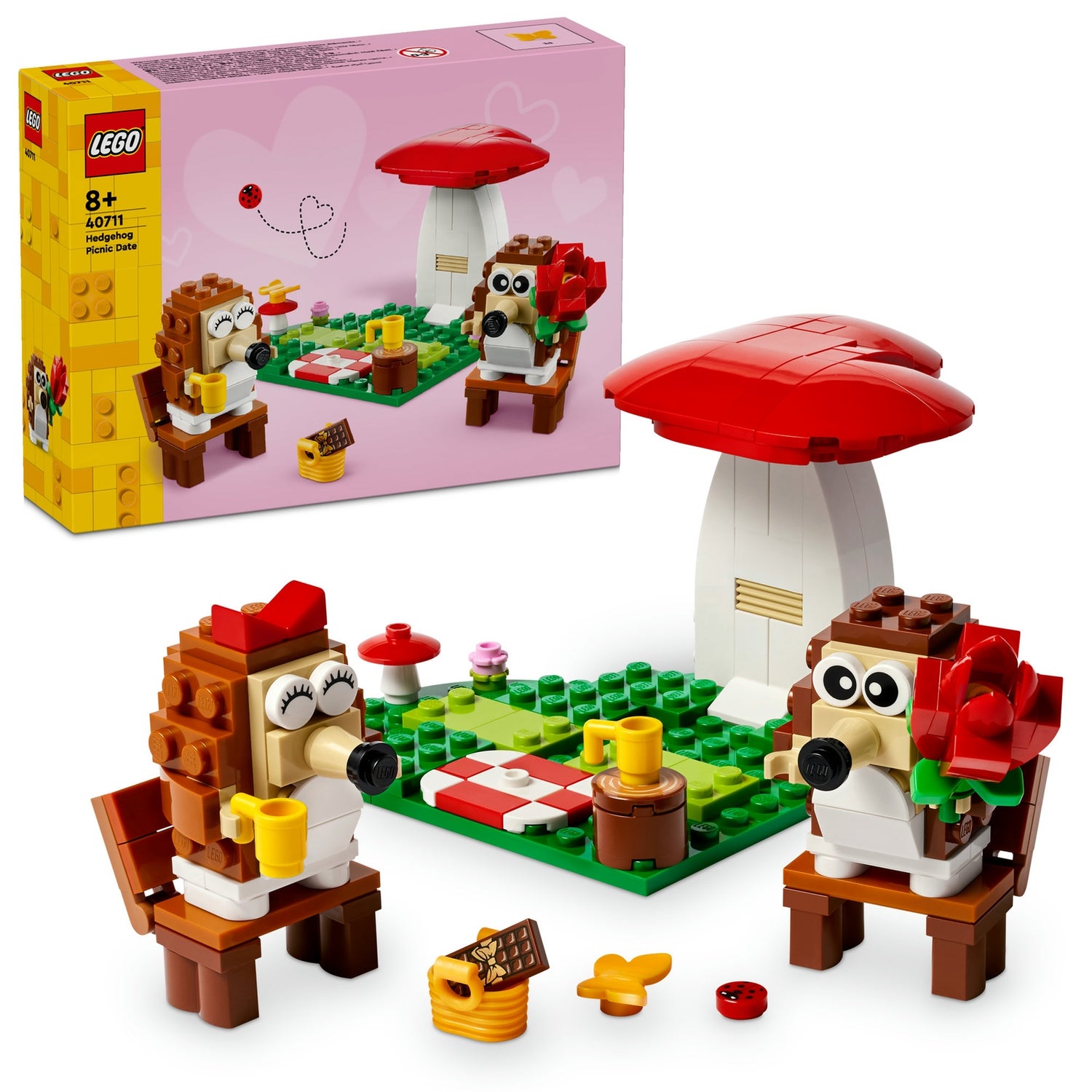 LEGO Hedgehog Picnic Date Set with Toy Animal Figures 40711 Toys - Zavvi UK