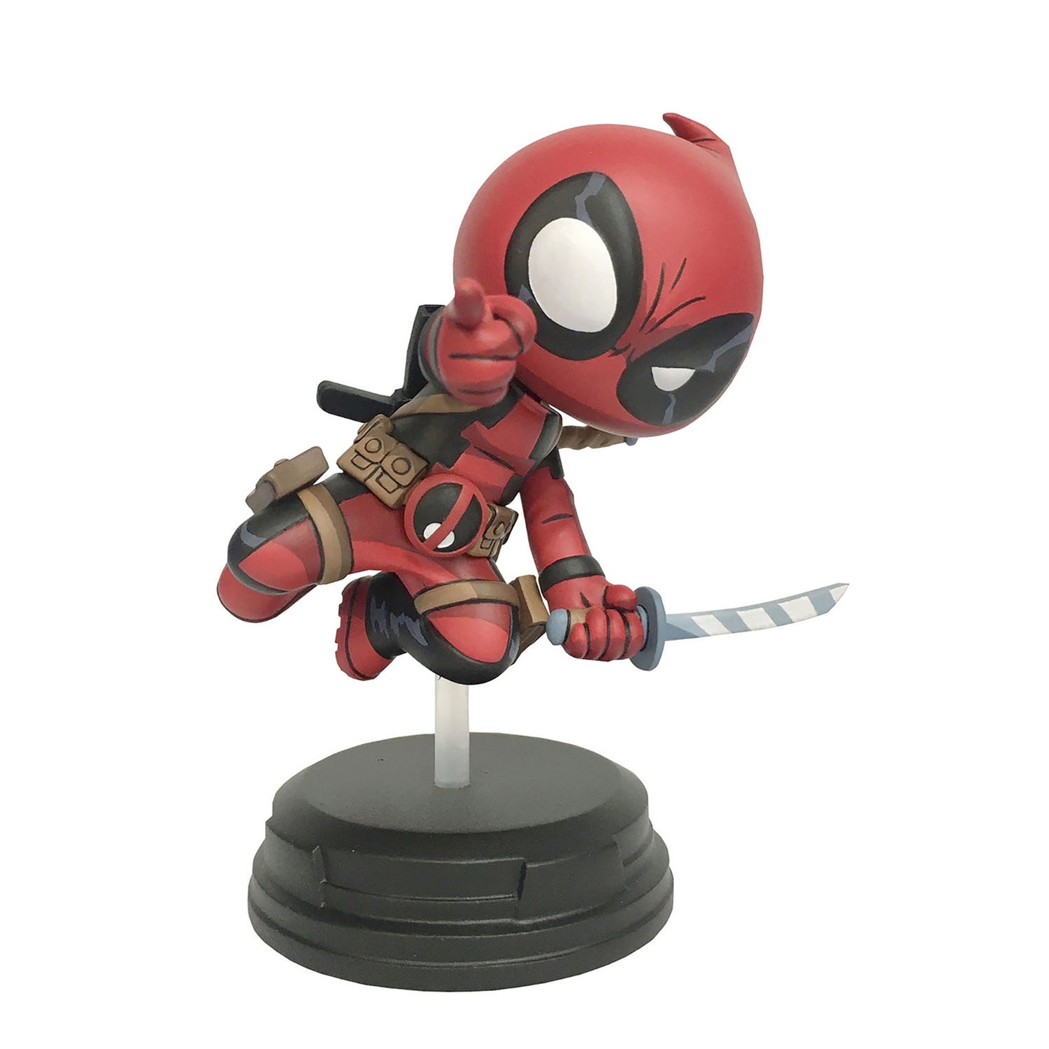 Diamond Select Marvel Animated Deadpool Jumping Statue Merchandise ...