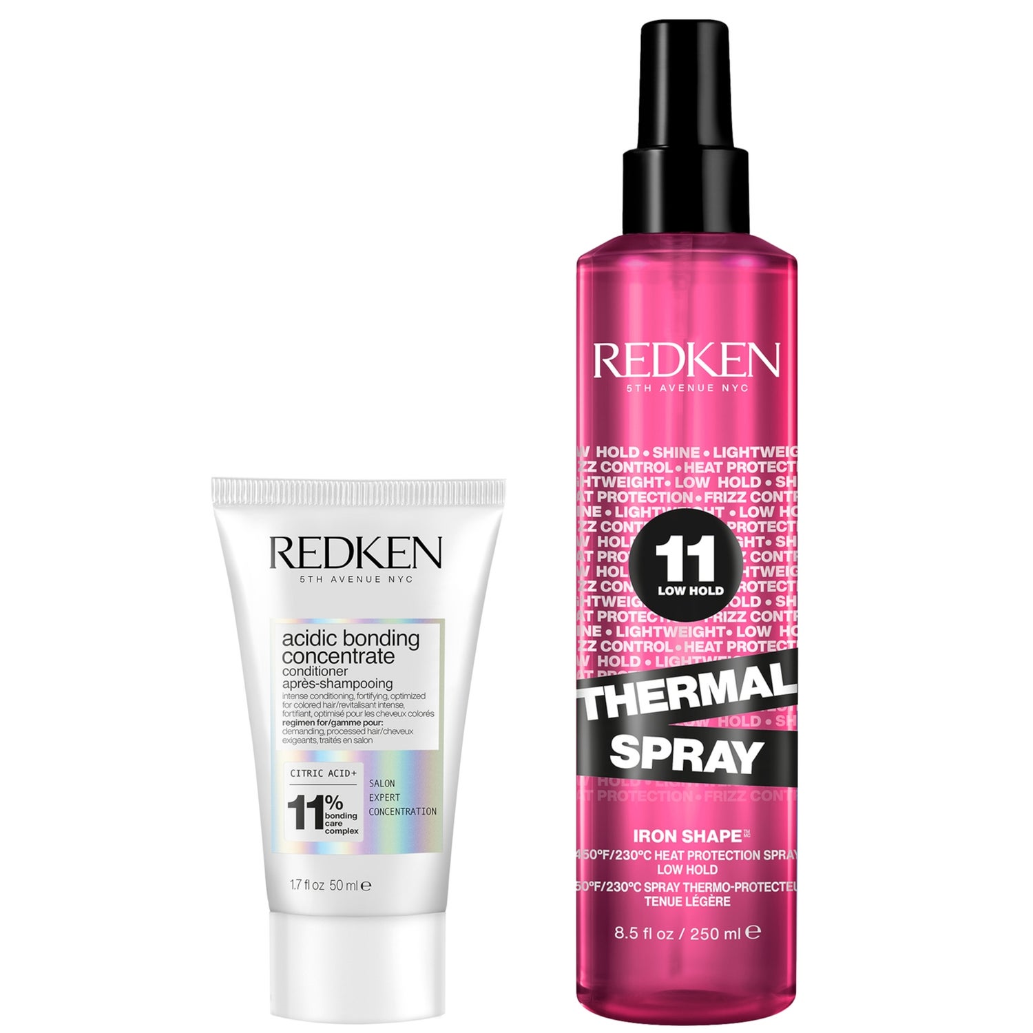 Redken Acidic Bonding Concentrate Conditioner and Thermal Spray Heat ...