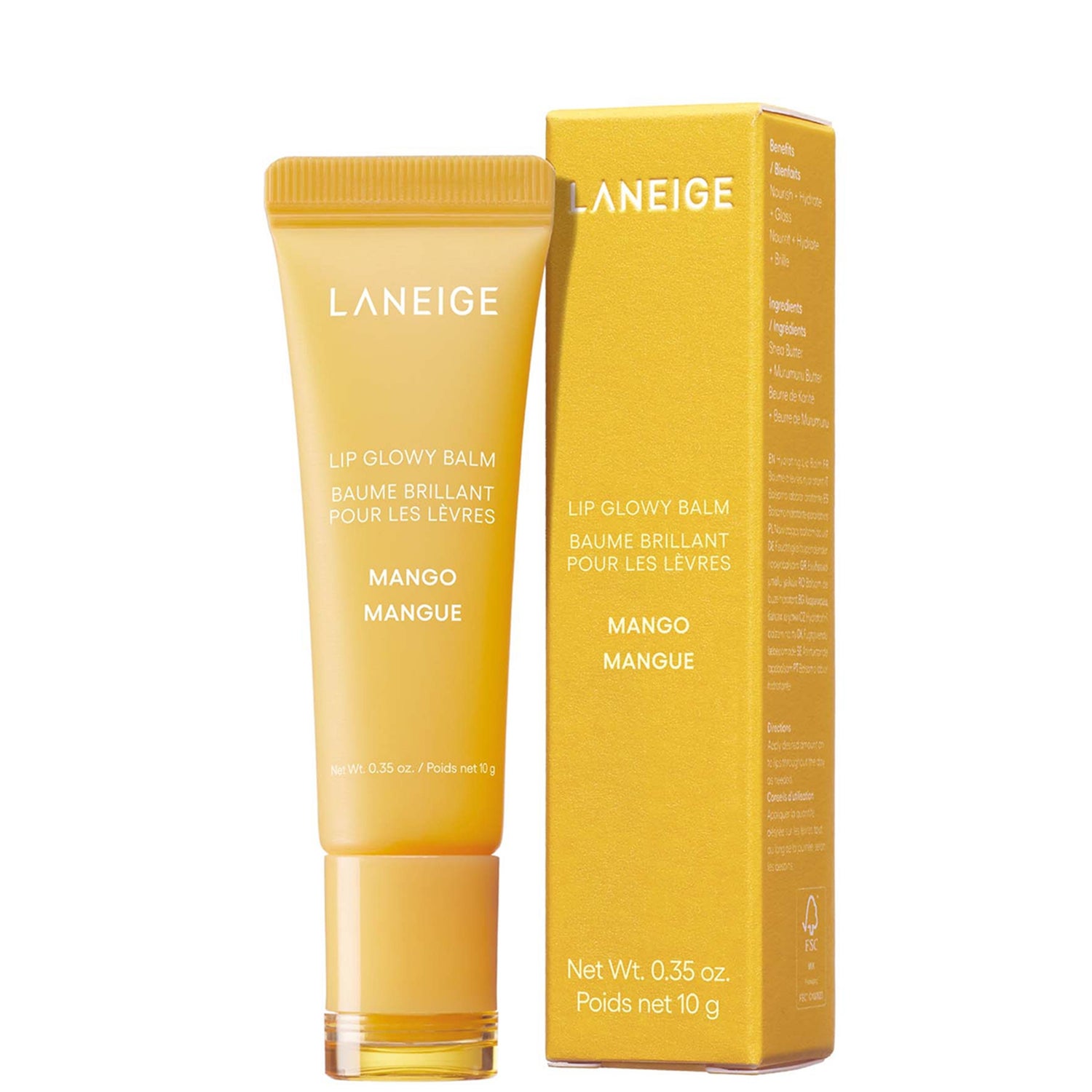 LANEIGE Lip Glowy Balm - Mango 10g | Lookfantastic UAE