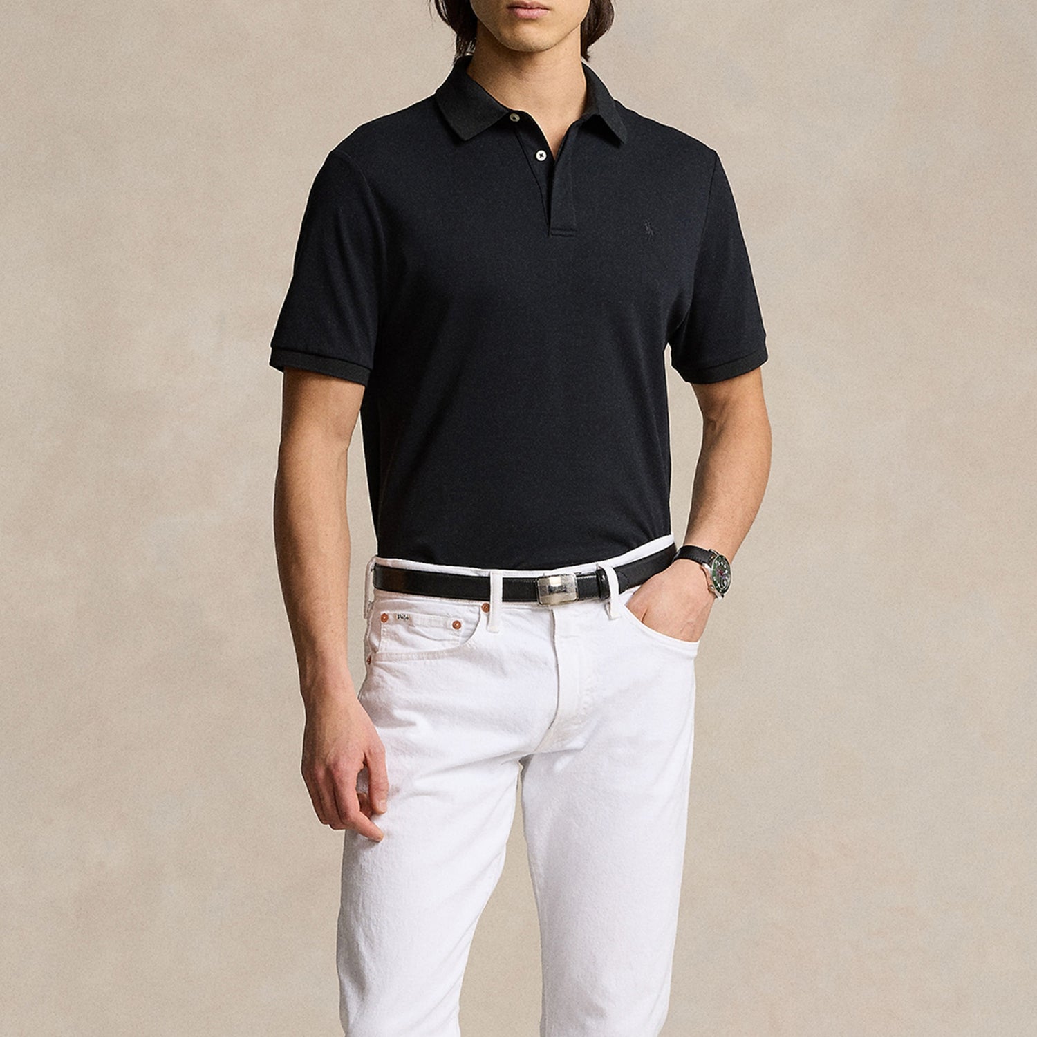 Polo Ralph Lauren Custom Slim Fit Cotton-Piqué Polo Shirt | TheHut.com