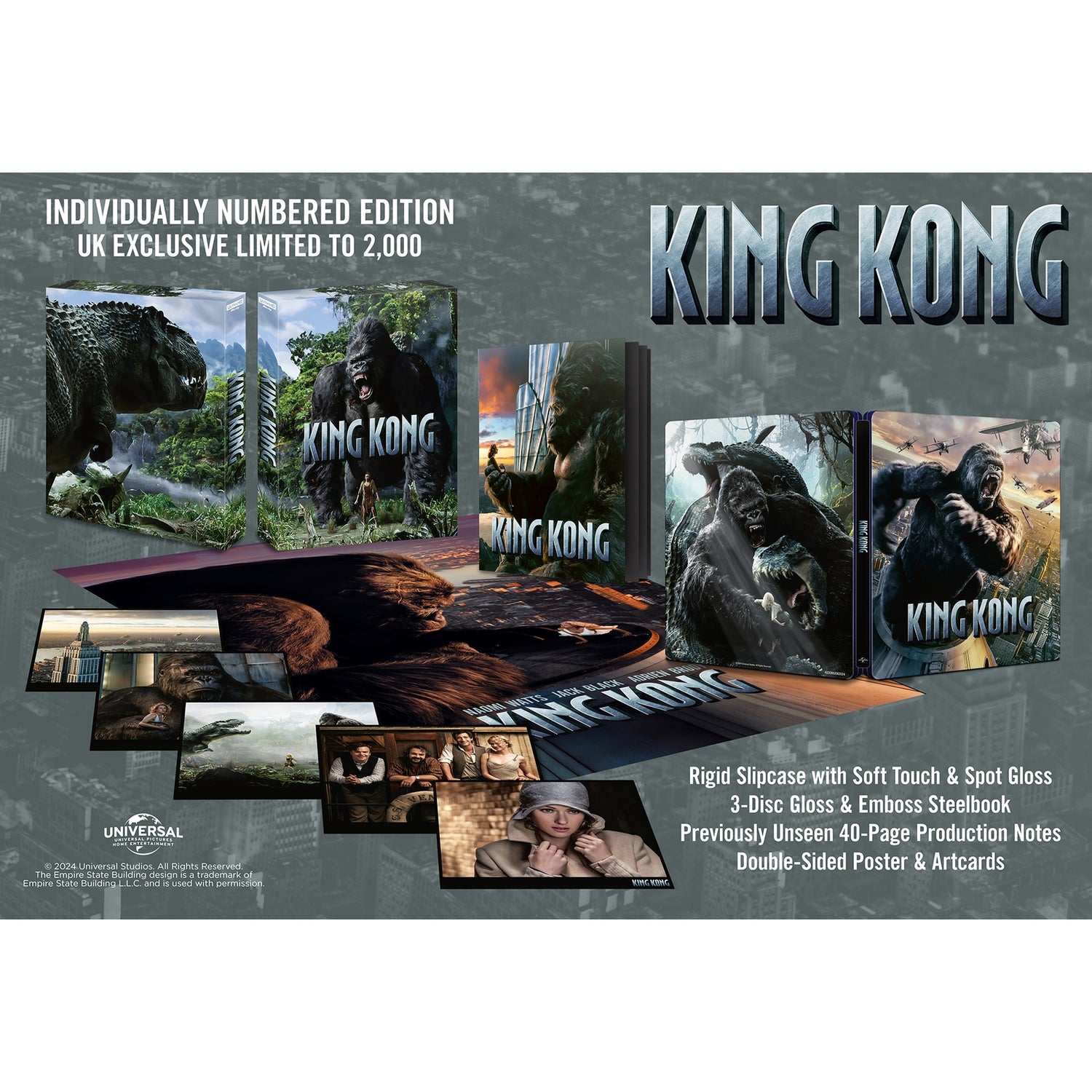 King Kong Collector's Edition 4K Ultra HD Steelbook 4K | Zavvi.de