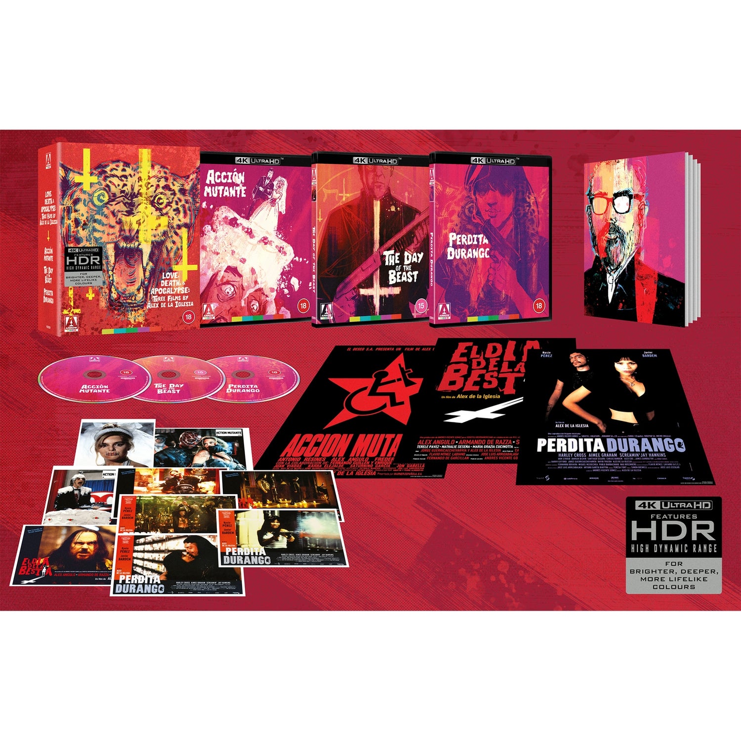 Love, Death & Apocalypse: Three Films by Álex de la Iglesia Limited Edition 4K UHD 4K - Zavvi UK