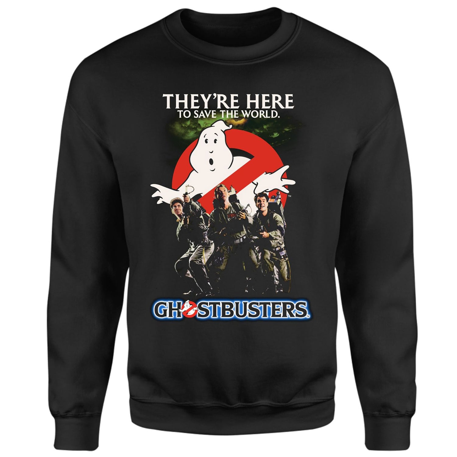 Ghostbusters Classic Poster Sweatshirt - Black Clothing - Zavvi UK