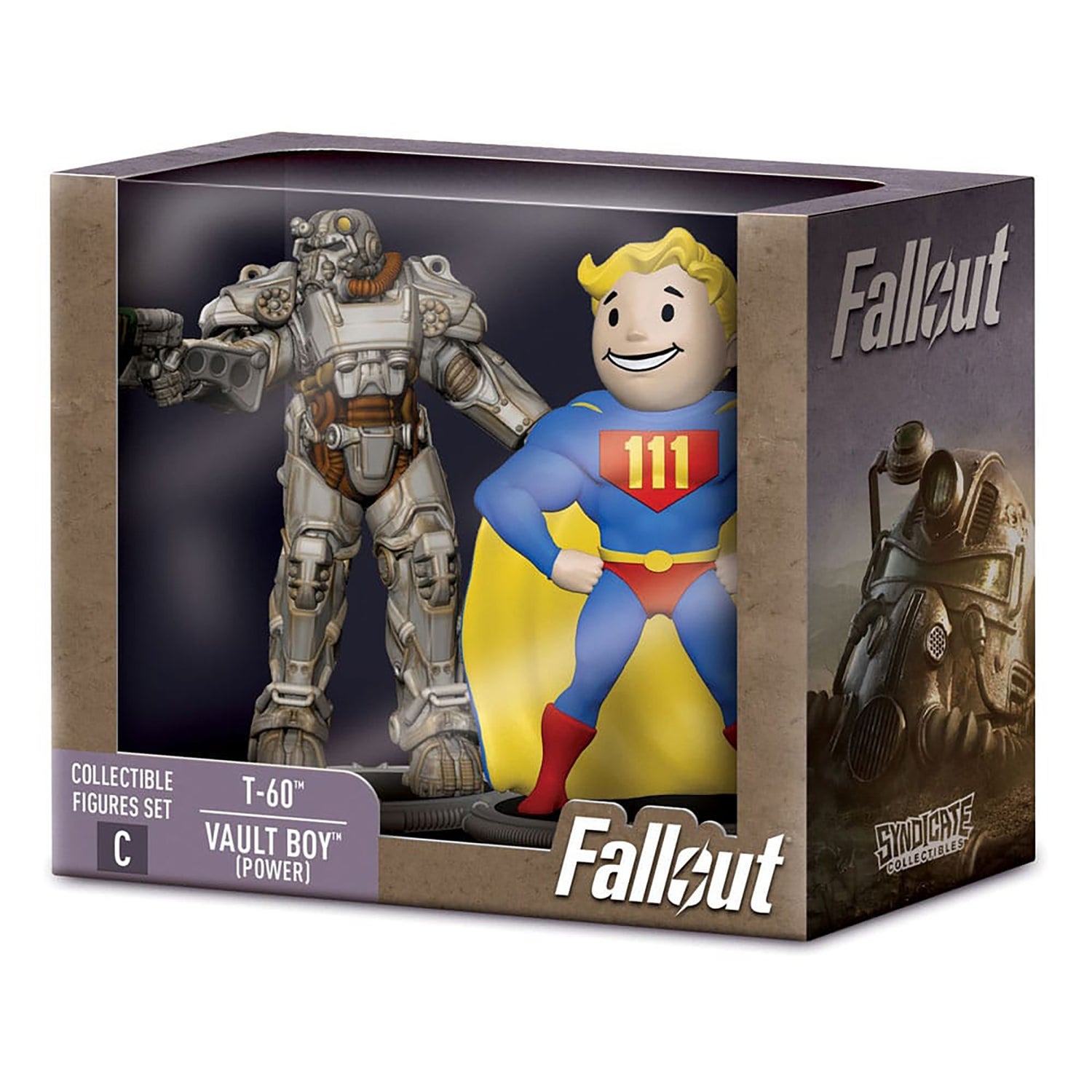 Fallout Mini Figures 2-Pack Set C T-60 & Vault Boy (Power) 7 cm ...