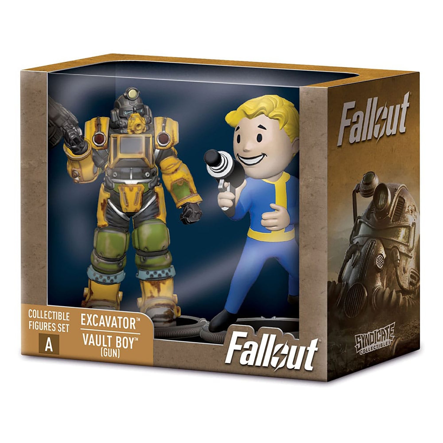 Fallout Mini Figures 2-Pack Set A Excavator & Vault Boy (Gun) 7 cm ...