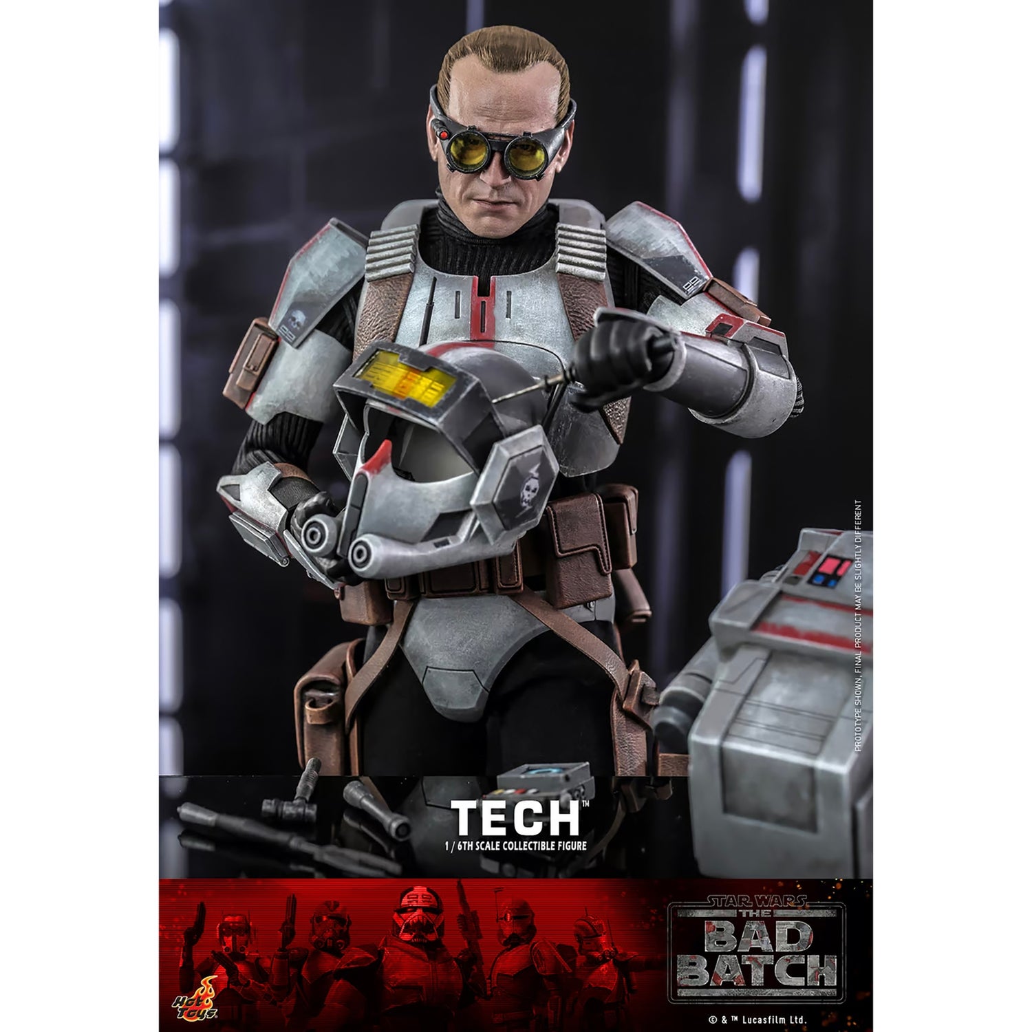 Hot Toys 1:6 Scale Star Wars The Bad Batch Tech Statue Merchandise ...