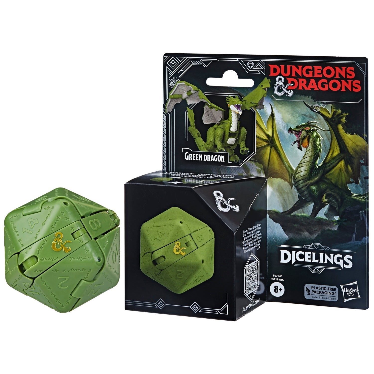 Dungeons & Dragons Dicelings Green Dragon Collectible Action Figure ...