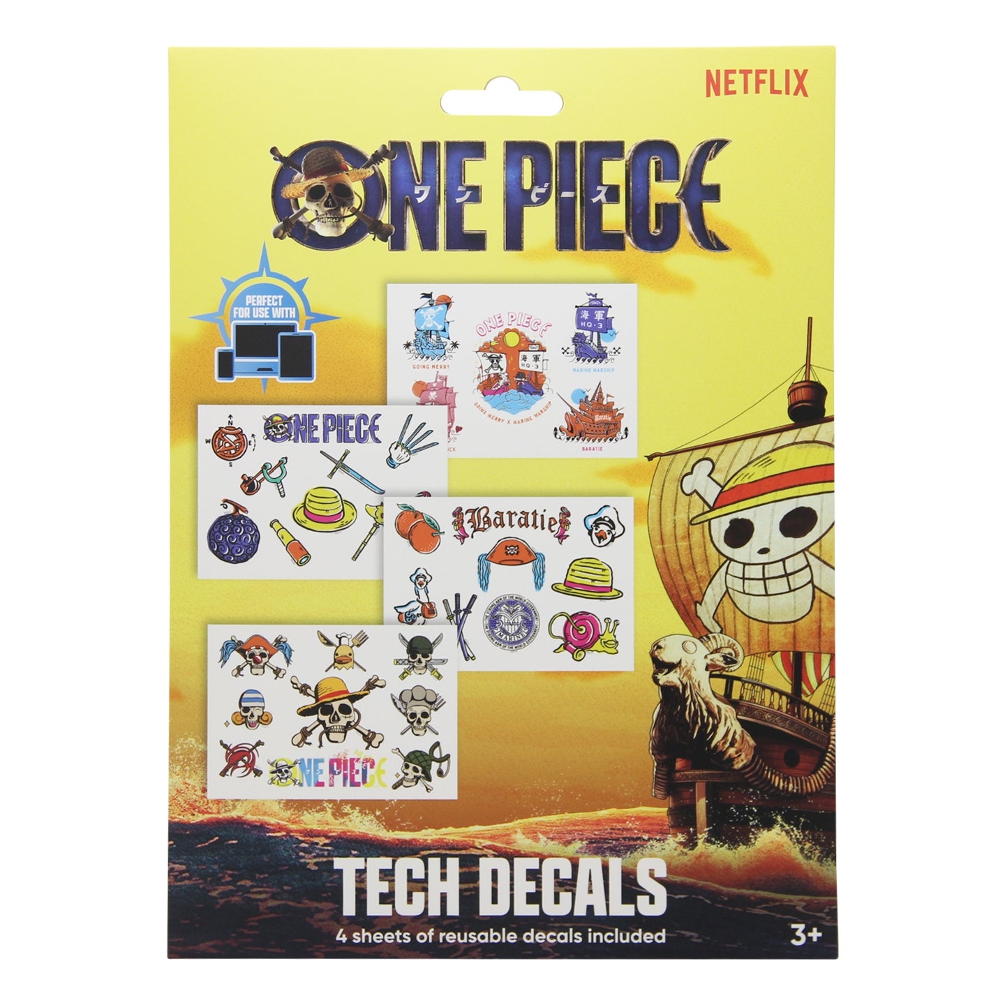 One Piece Tech Decal Stickers Merchandise - Zavvi UK