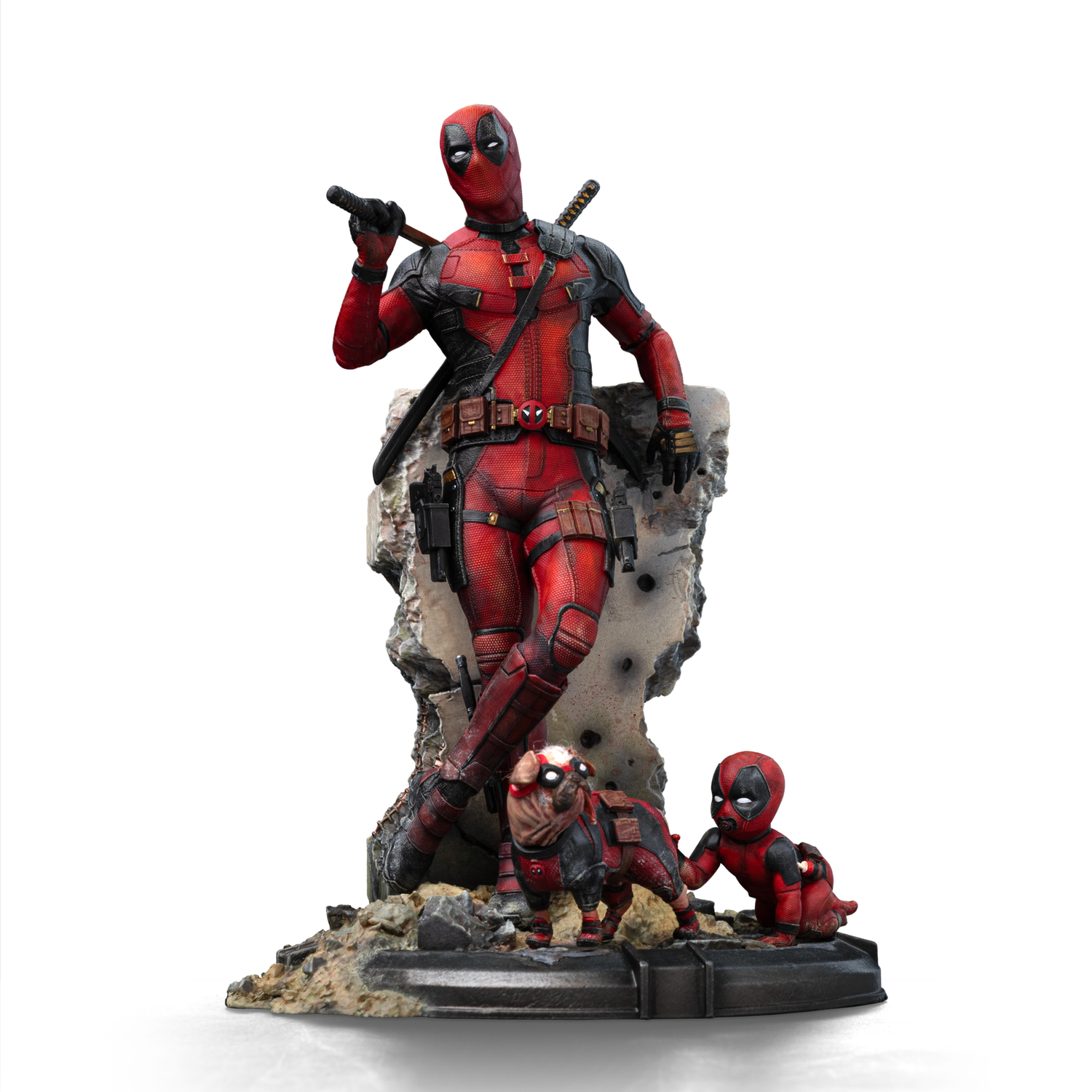 Iron Studios Marvel Deadpool & Wolverine 1/10 Art Scale Deadpool Statue ...