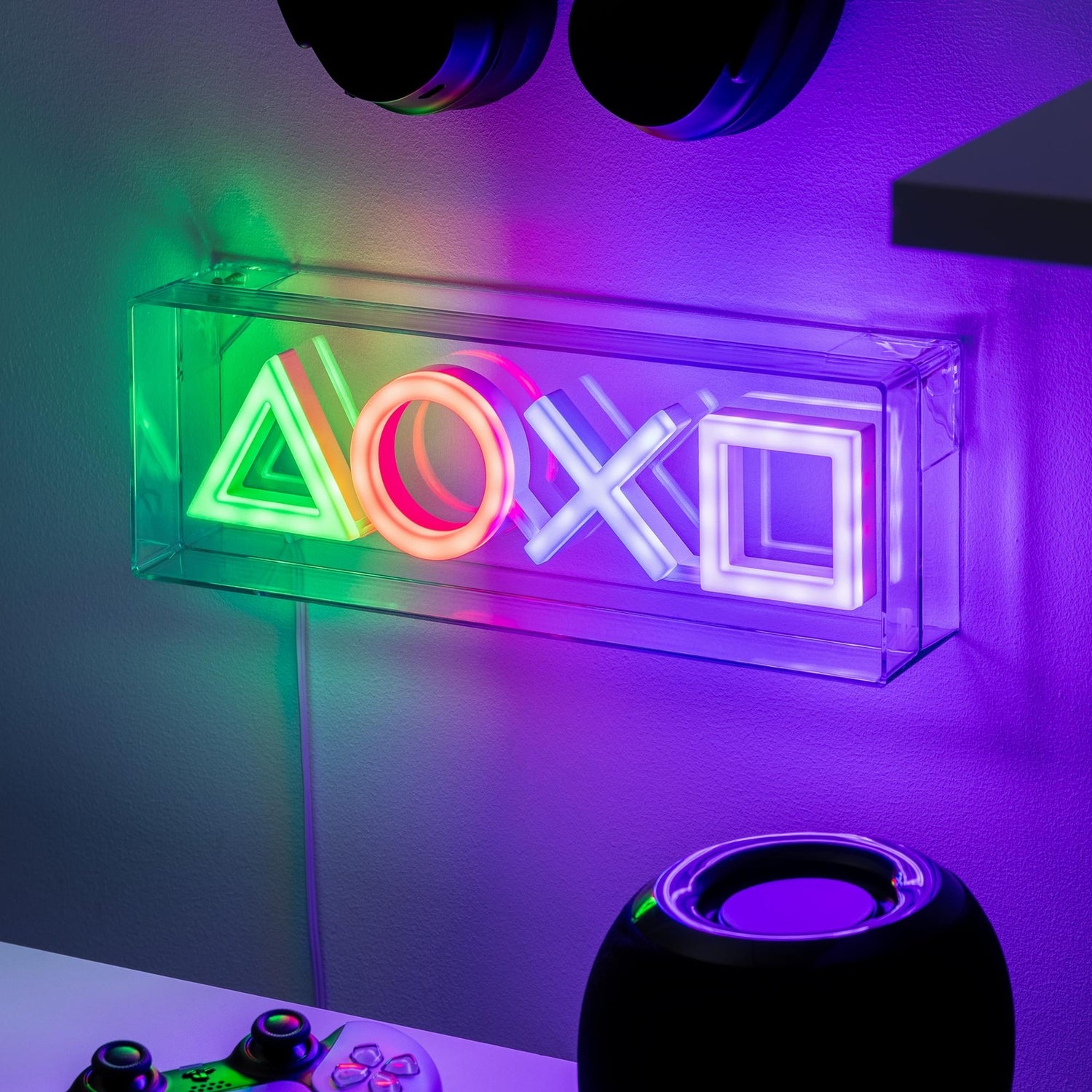Playstation LED Neon Light Gifts - Zavvi UK