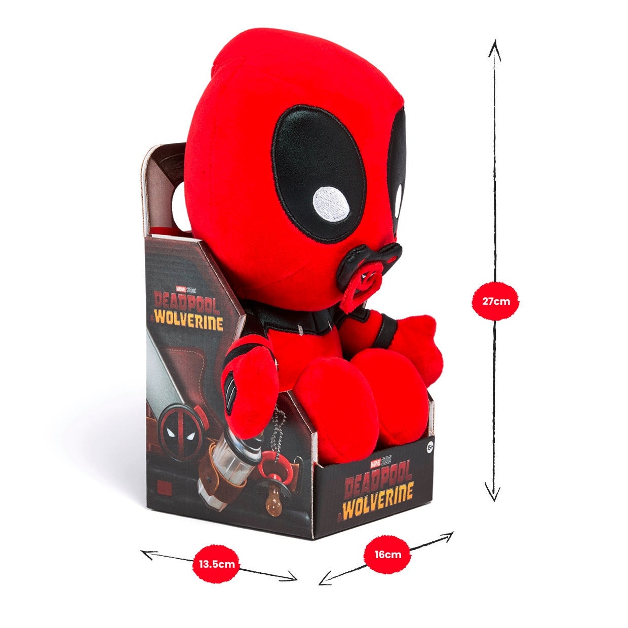 Disney Marvel Deadpool vs Wolverine Babypool 25cm Soft Toy Merchandise ...