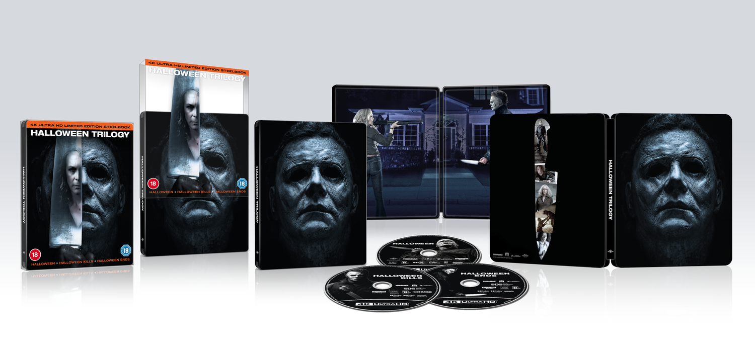 Halloween Trilogy UK Exclusive 4K Ultra HD Steelbook (With Acetate O ...