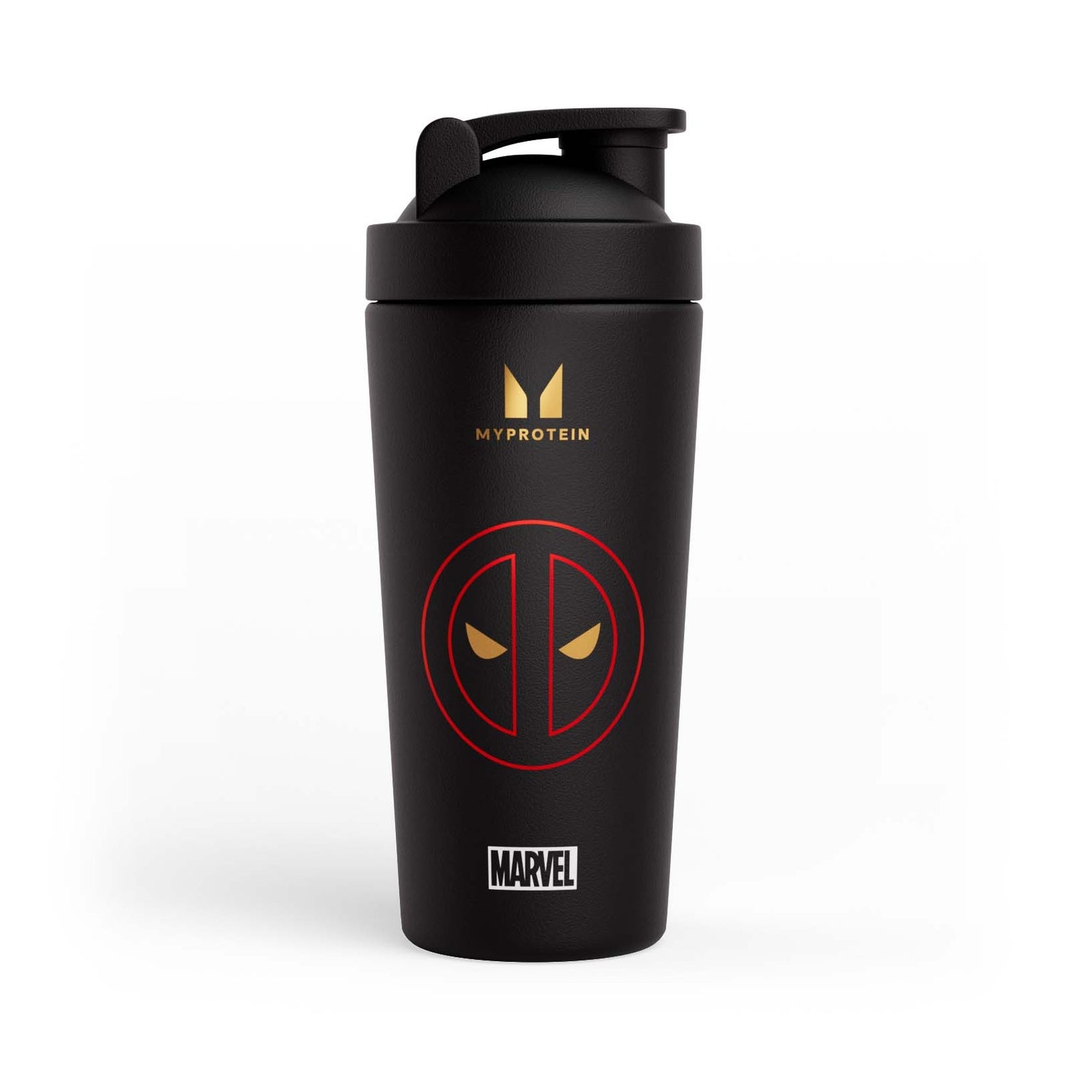 Myprotein Deadpool Metal Shaker - Black | MYPROTEIN™