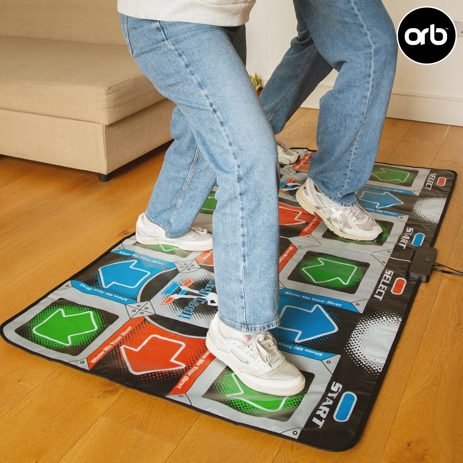 Retro Arcade Dance Mat (2 Player, 9 Games, 110 Built in Songs) - IWOOT UK