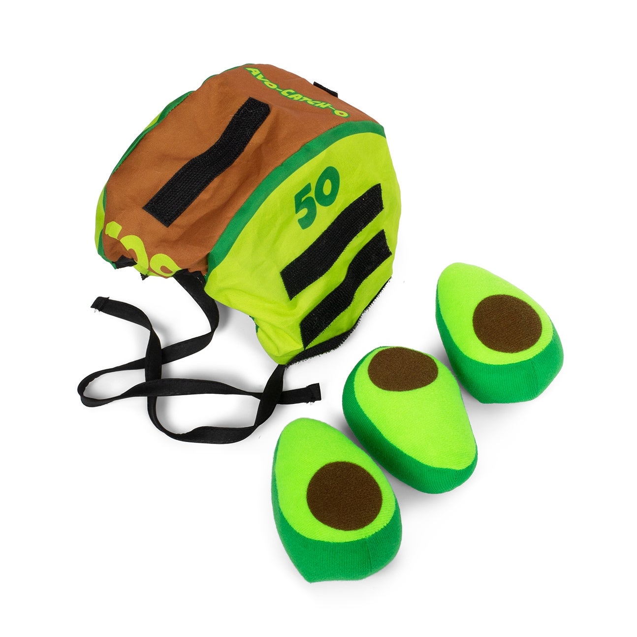 Avo-Catch-O Head Smash Game Velcro, 1 x Hat, 3 x Avo Balls Gifts - Zavvi US