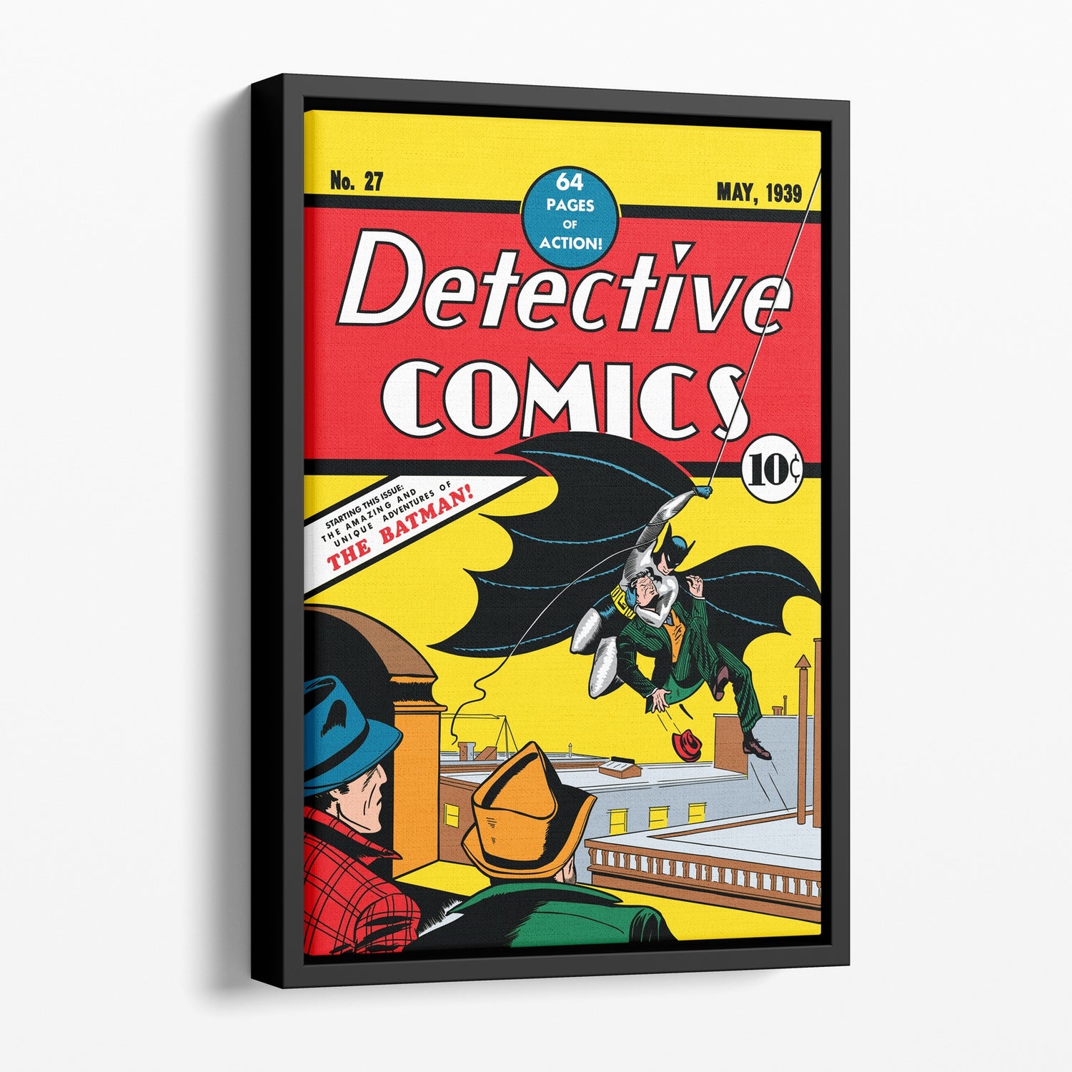 Batman Core Detective Comics #27 Rectangular Framed Canvas Clothing ...
