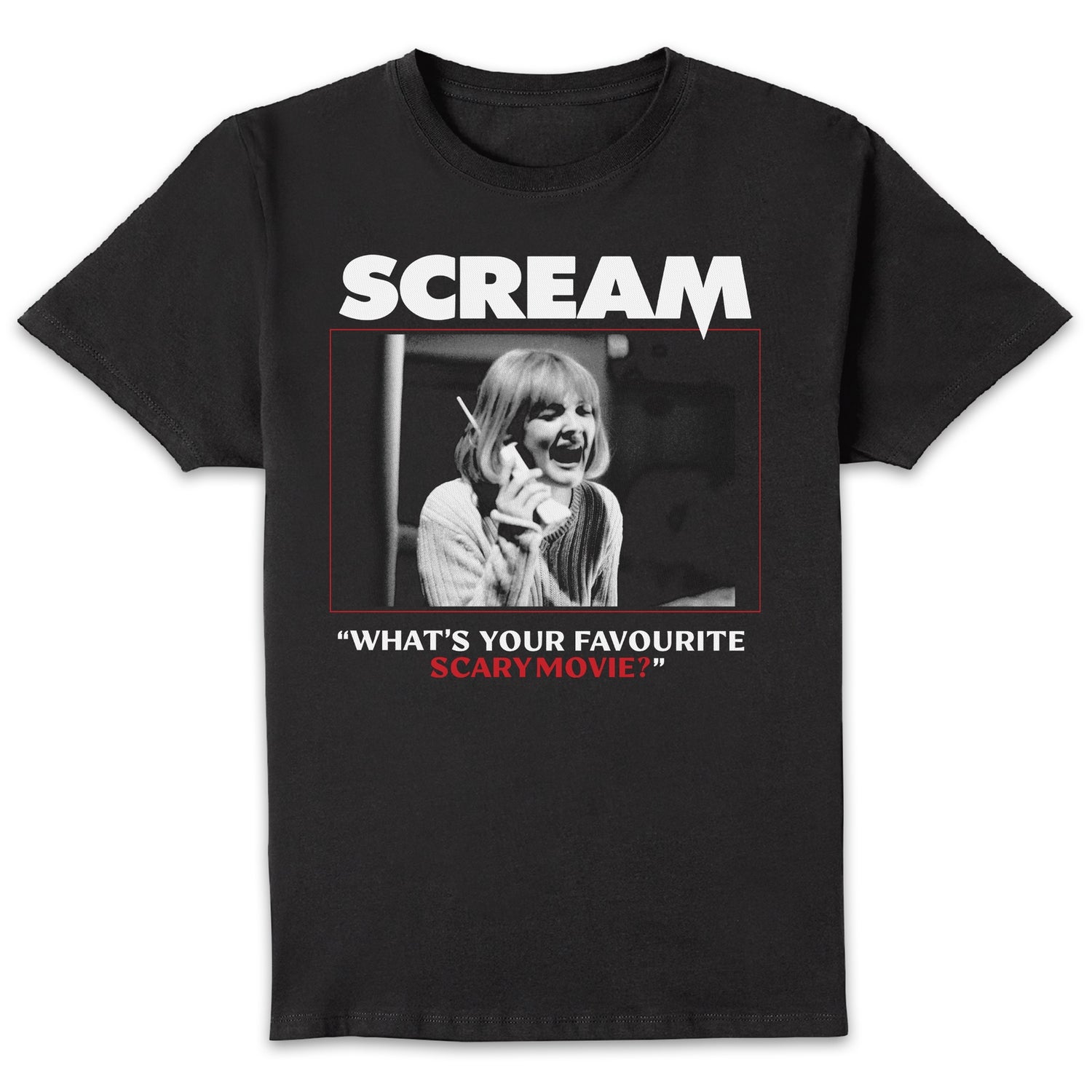 Scream What's Your Favourite Scary Movie? Unisex T-Shirt - Black ...