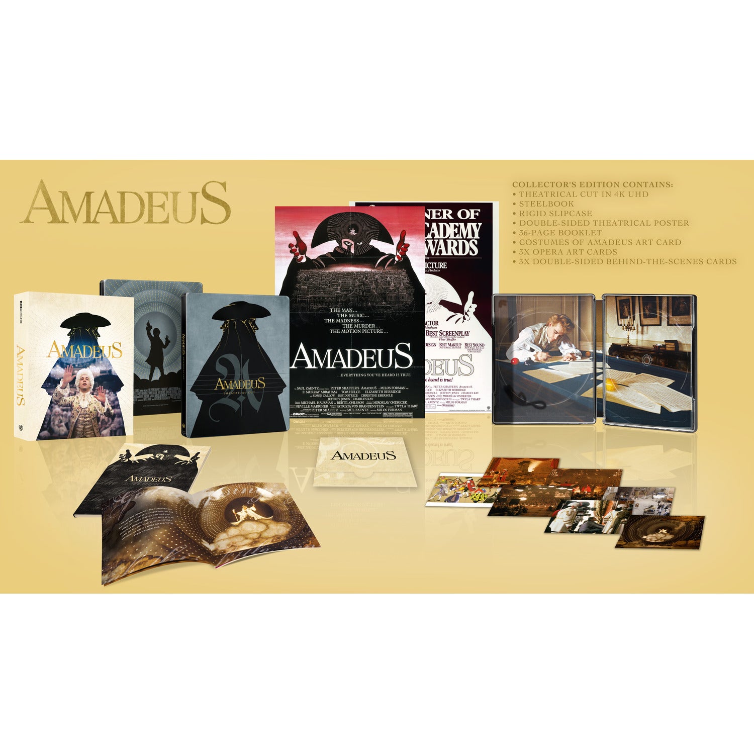 Amadeus Collector's Edition 4K Ultra HD & Blu-ray Steelbook 4K | Zavvi Australia