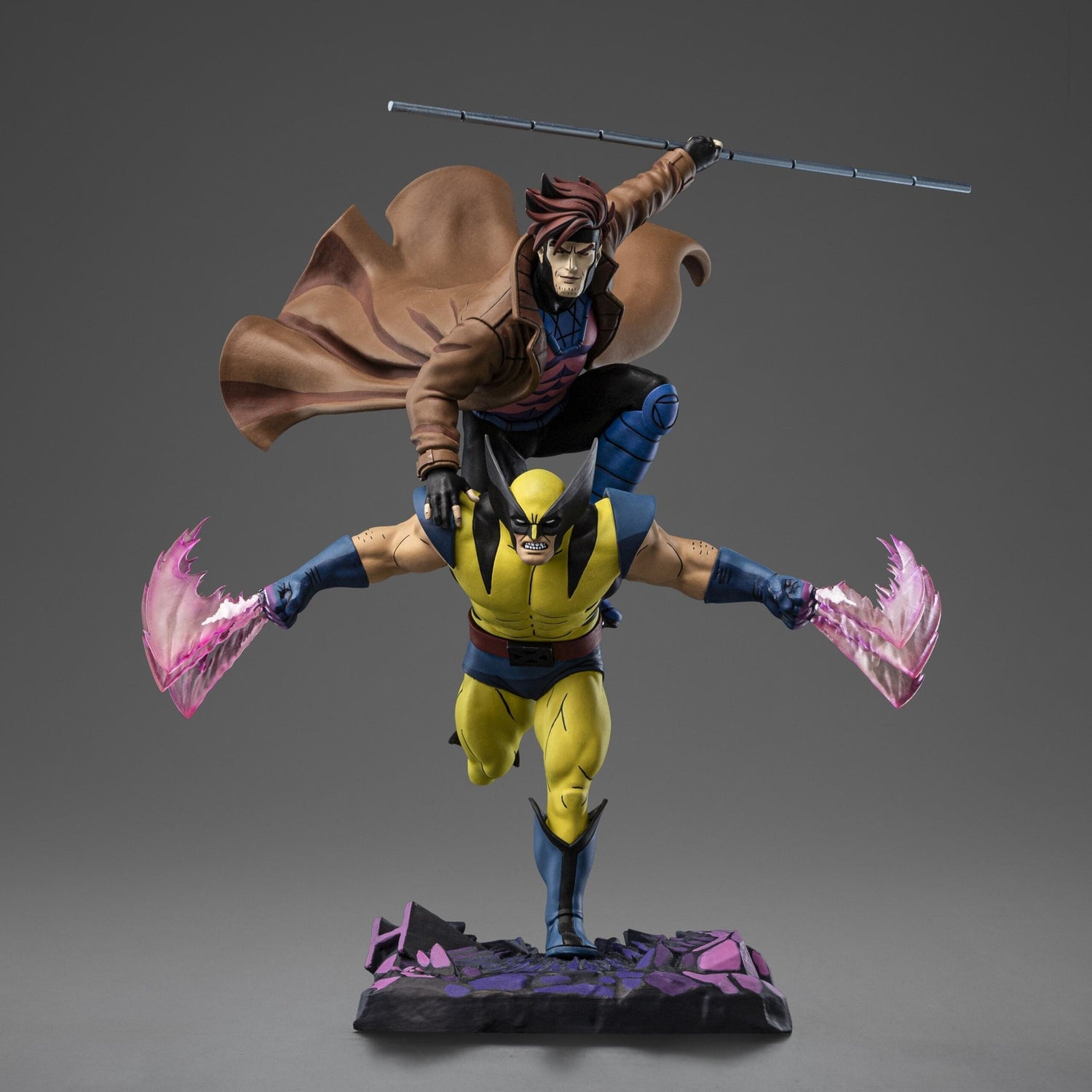 Iron Studios X-Men 97 Gambit & Wolverine Deluxe Art Scale 1/10 Statue ...