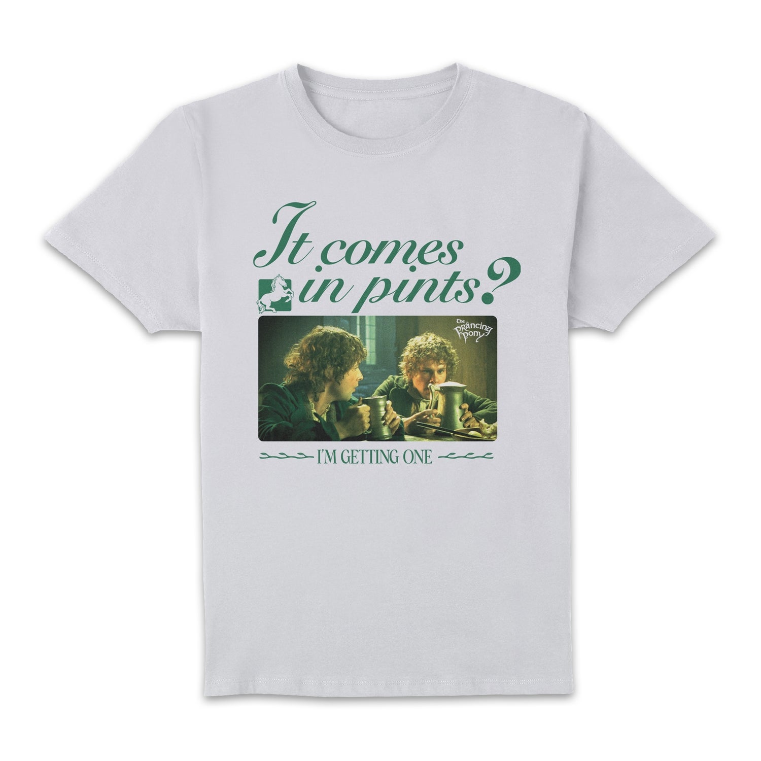Lord Of The Rings It Comes In Pints Unisex T-Shirt - White Clothing ...