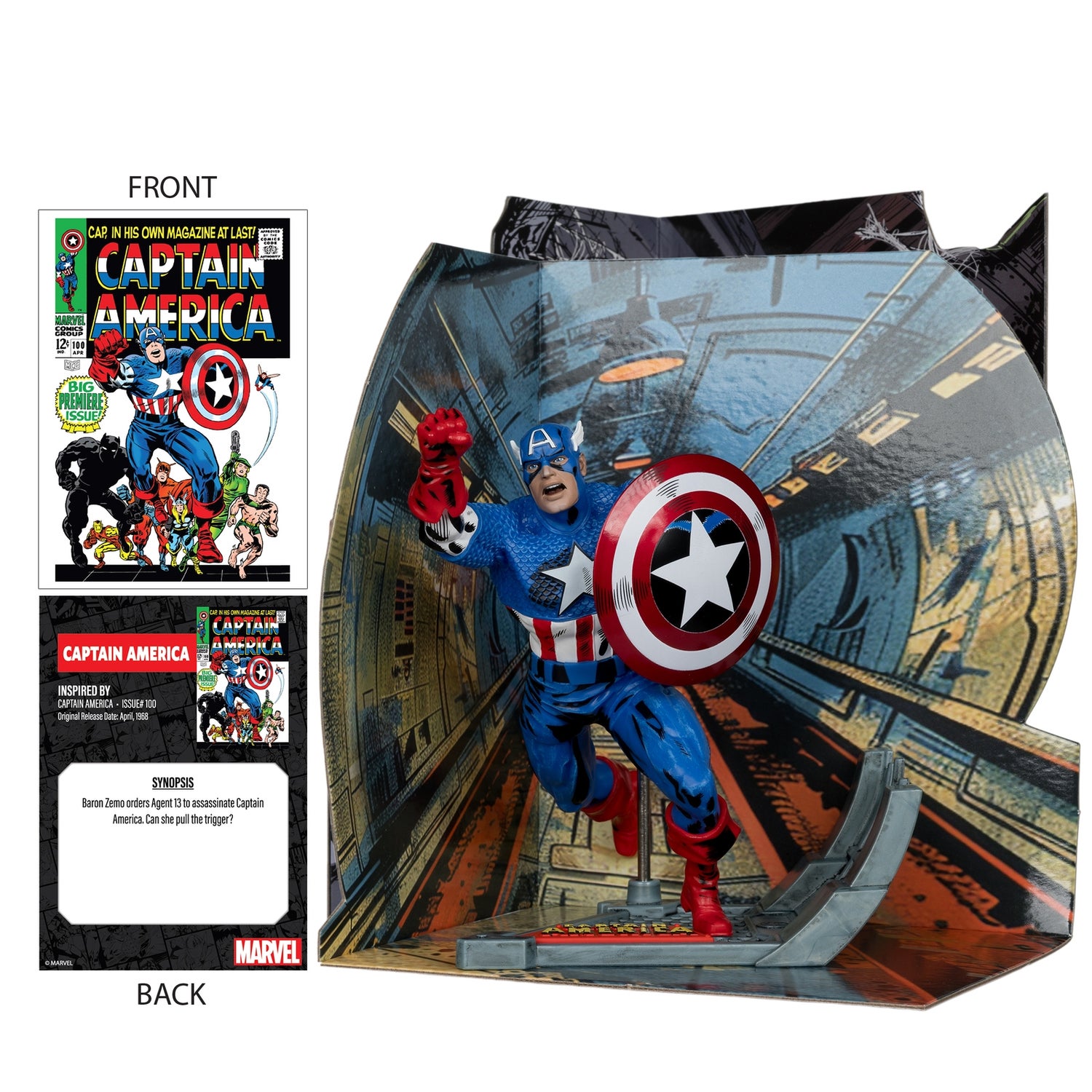 MARVEL COLLECTION 1:10TH WV2 - CAPTAIN AMERICA (CAPTAIN AMERICA #100 ...