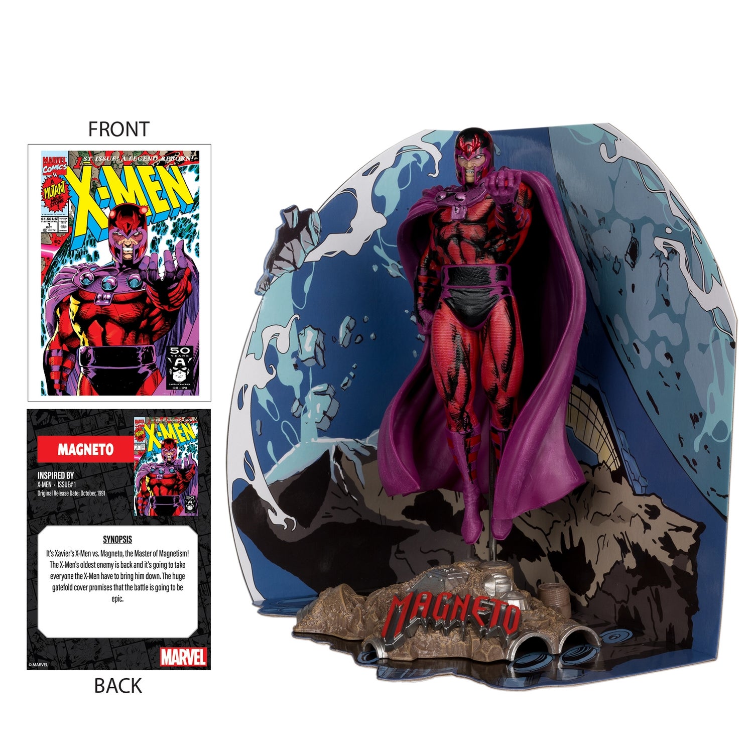 MARVEL COLLECTION 1:10TH WV2 - MAGNETO (X-MEN #1) Merchandise - Zavvi US